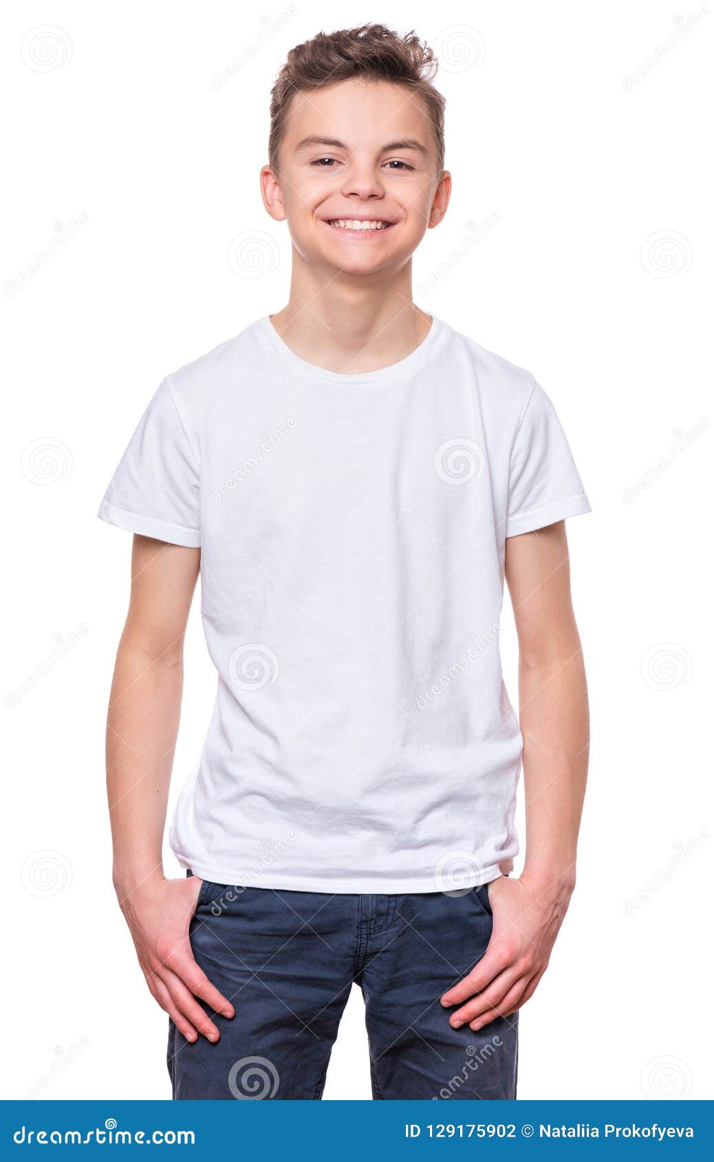 Retrato Adolescente Do Menino Foto de Stock - Imagem de isolado ...