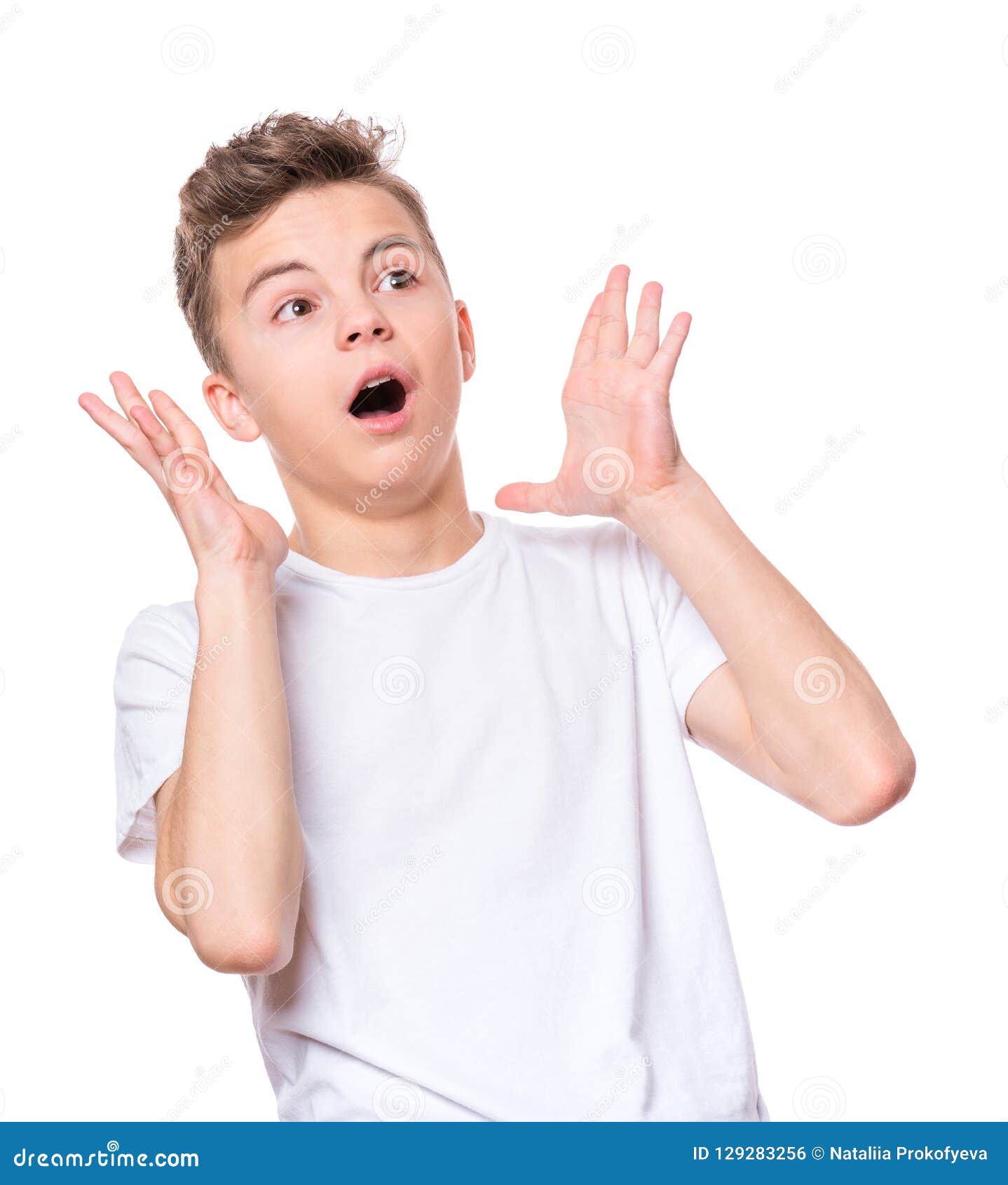 Retrato Adolescente Do Menino Foto de Stock - Imagem de choque ...