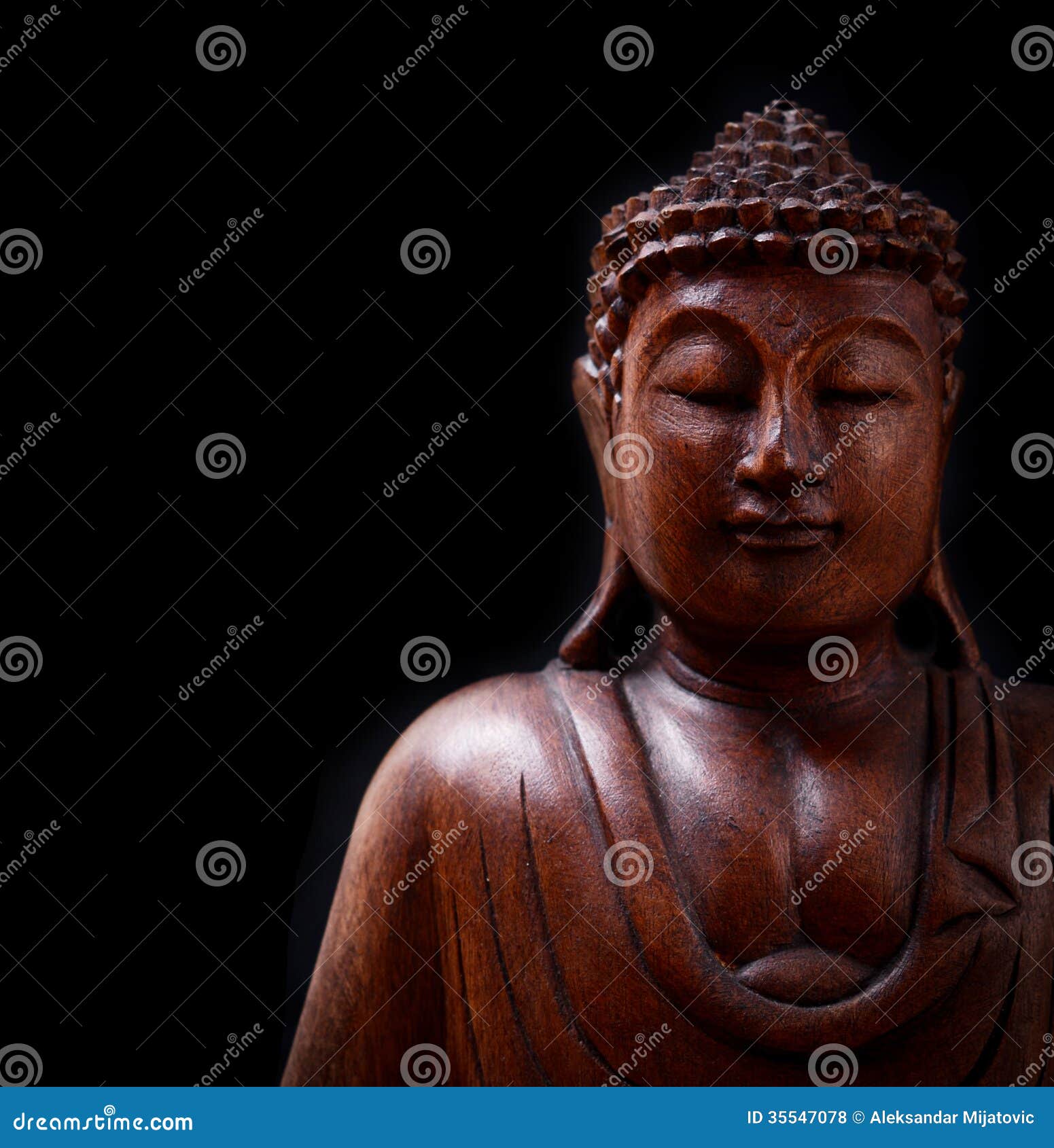 Retrato Da Buda Isolado No Fundo Preto Foto de Stock - Imagem de ouro ...