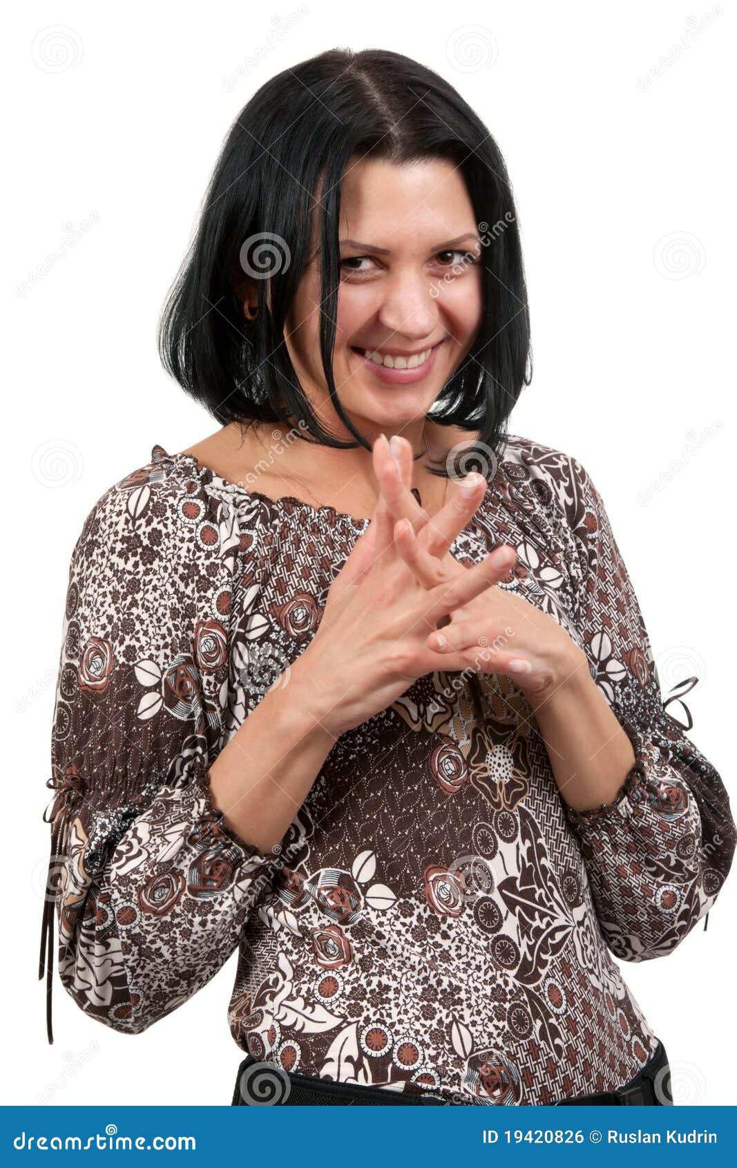 Retrato Da Mulher Perspicaz Foto de Stock - Imagem de menina, mosca ...