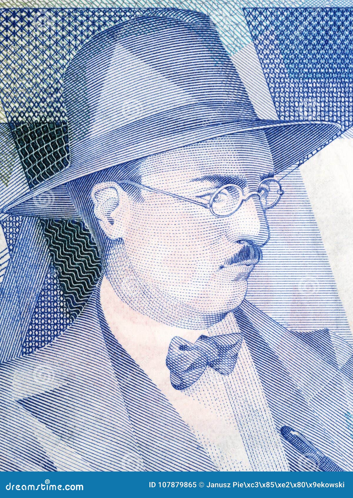 Retrato de Fernando Pessoa imagen de archivo. Imagen de retrato - 107879865
