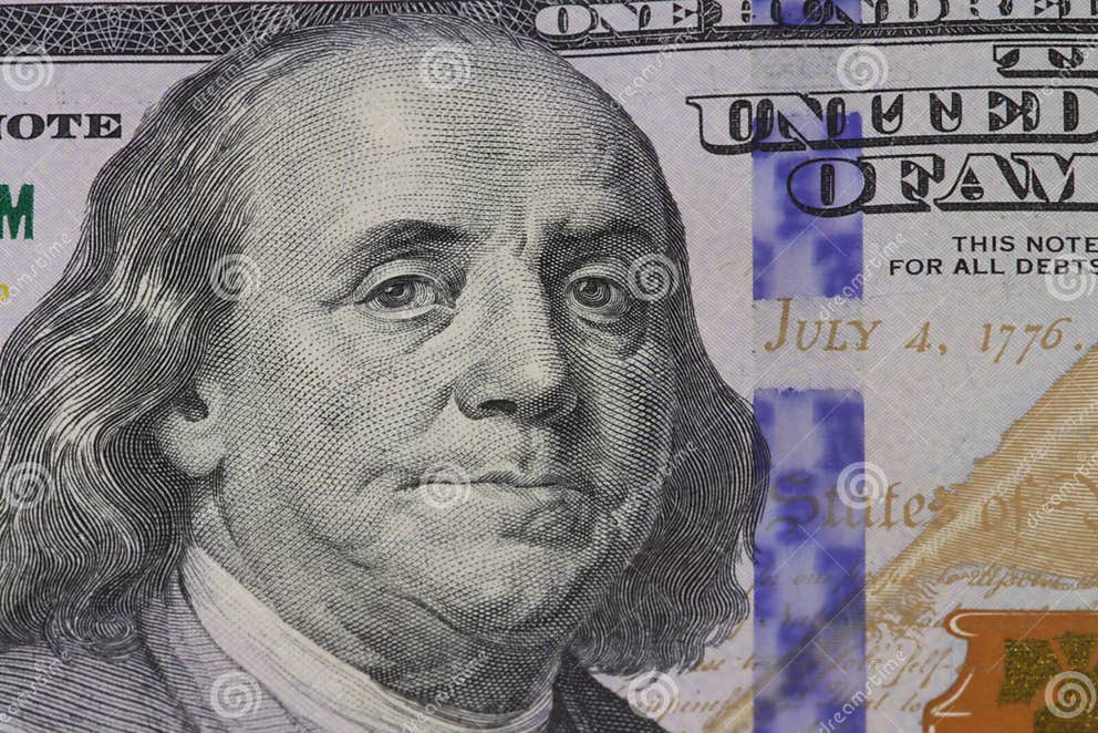 Retrato De Franklin Na Cédula Imagem de Stock - Imagem de moeda, benjamin: 70120809