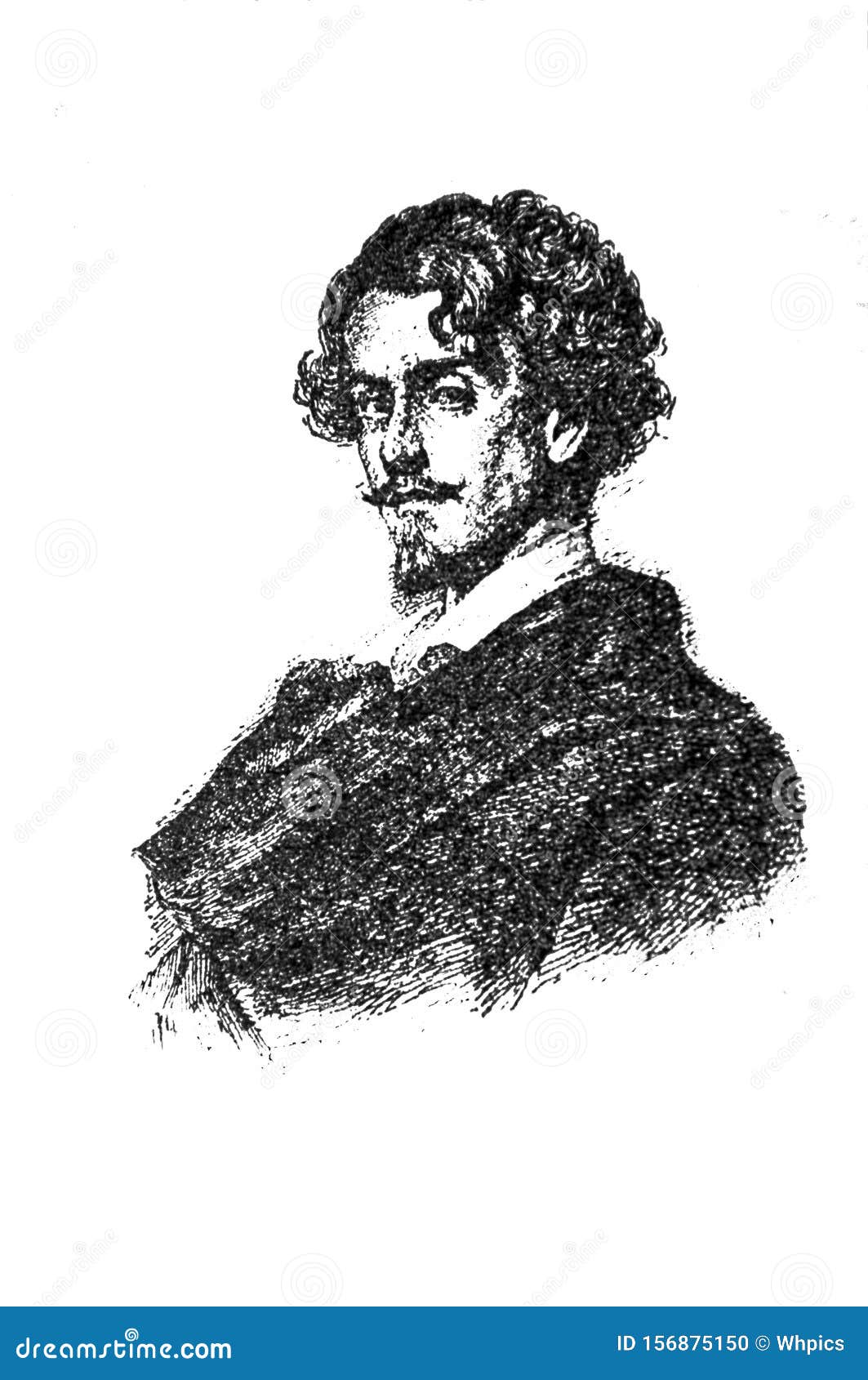 Retrato De Gustavo Adolfo Becquer Imagen editorial - Imagen de figura ...