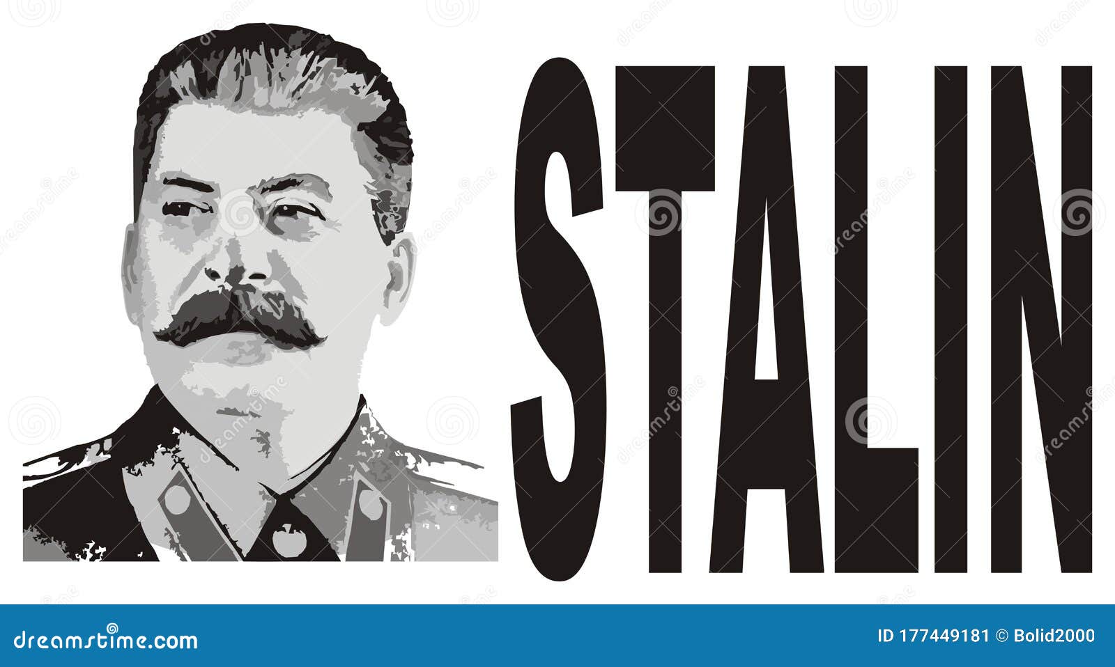 Retrato de joseph stalin ilustração stock. Ilustração de fundo - 177449181