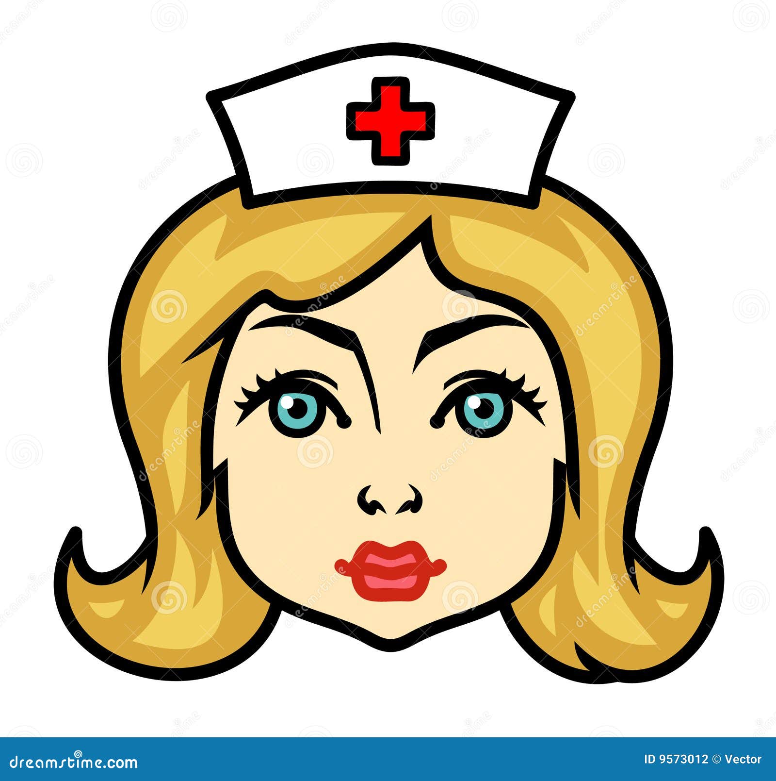 Retrato De La Enfermera (vector) Ilustración del Vector - Ilustración ...