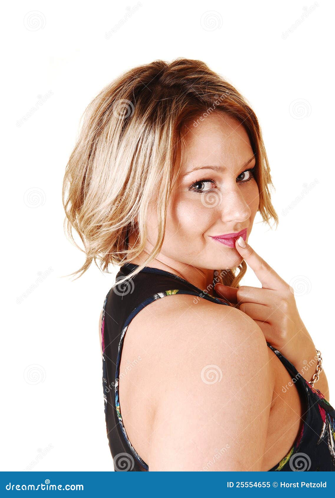 Retrato De La Muchacha Sonriente. Imagen de archivo - Imagen de glamour ...