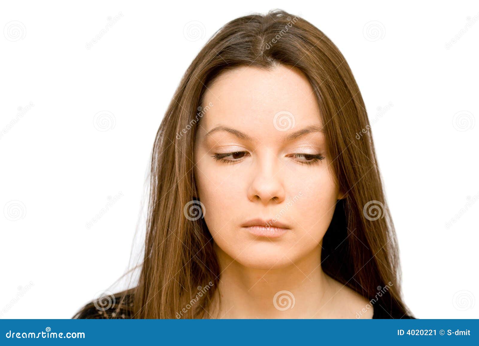 Retrato De La Mujer Joven Ofendida Imagen de archivo - Imagen de cierre ...