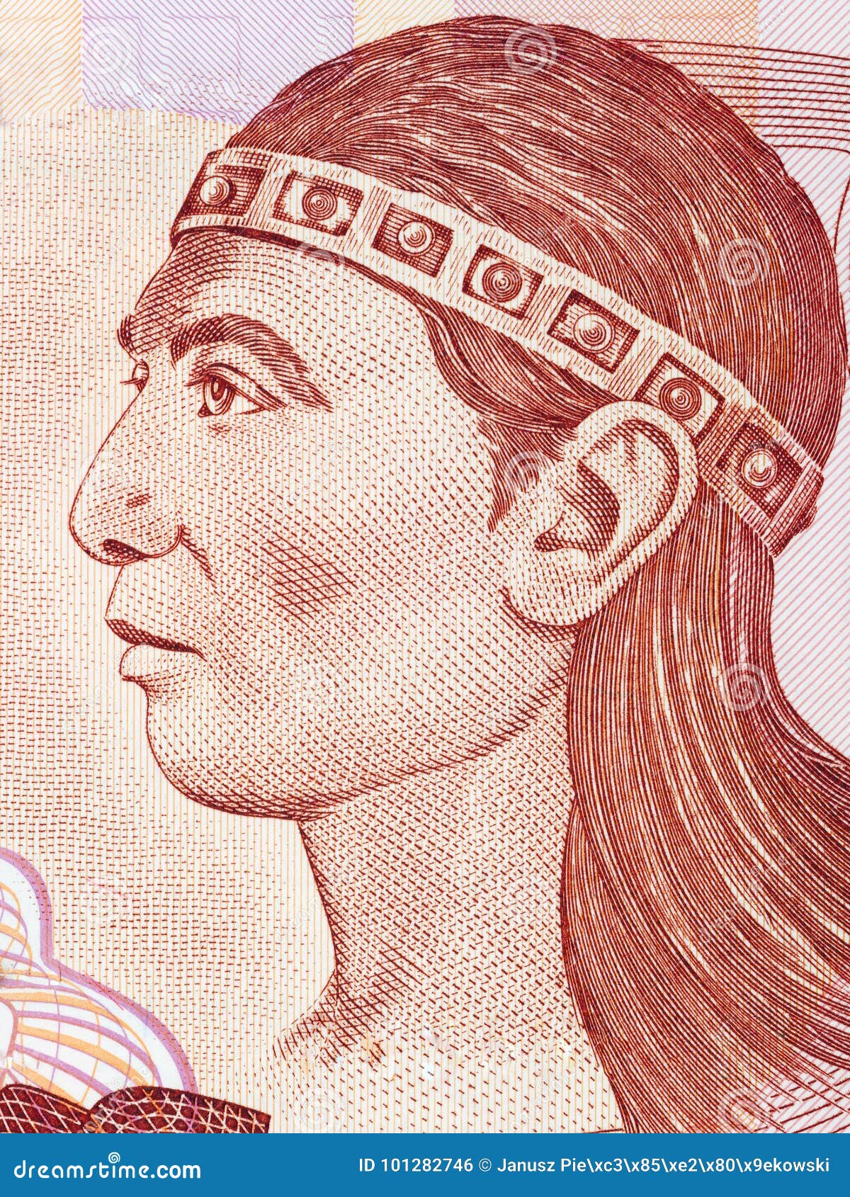 Retrato De La Regla De Lenca De La Lempira Foto de archivo - Imagen de ...