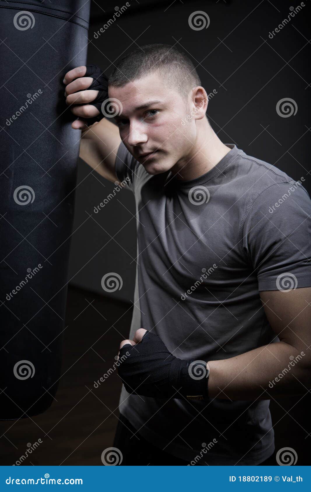 Retrato De Un Boxeador Joven Imagen de archivo - Imagen de modelo ...