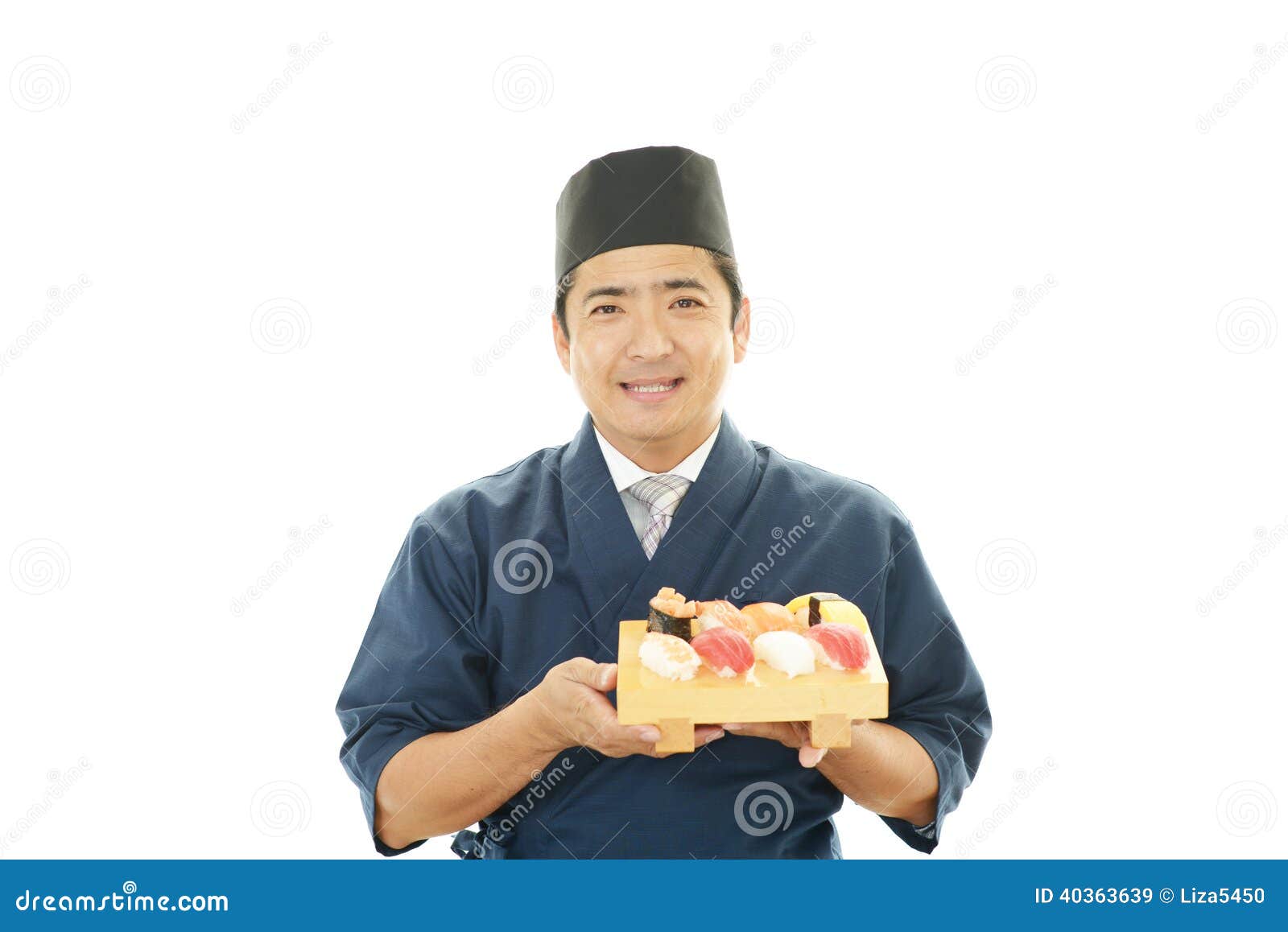 Retrato De Un Cocinero De Sushi Imagen de archivo - Imagen de atractivo ...