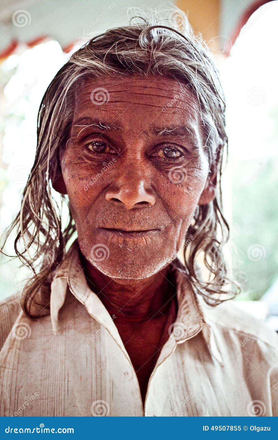Retrato De Un Mendigo En El Templo Imagen editorial - Imagen de india ...