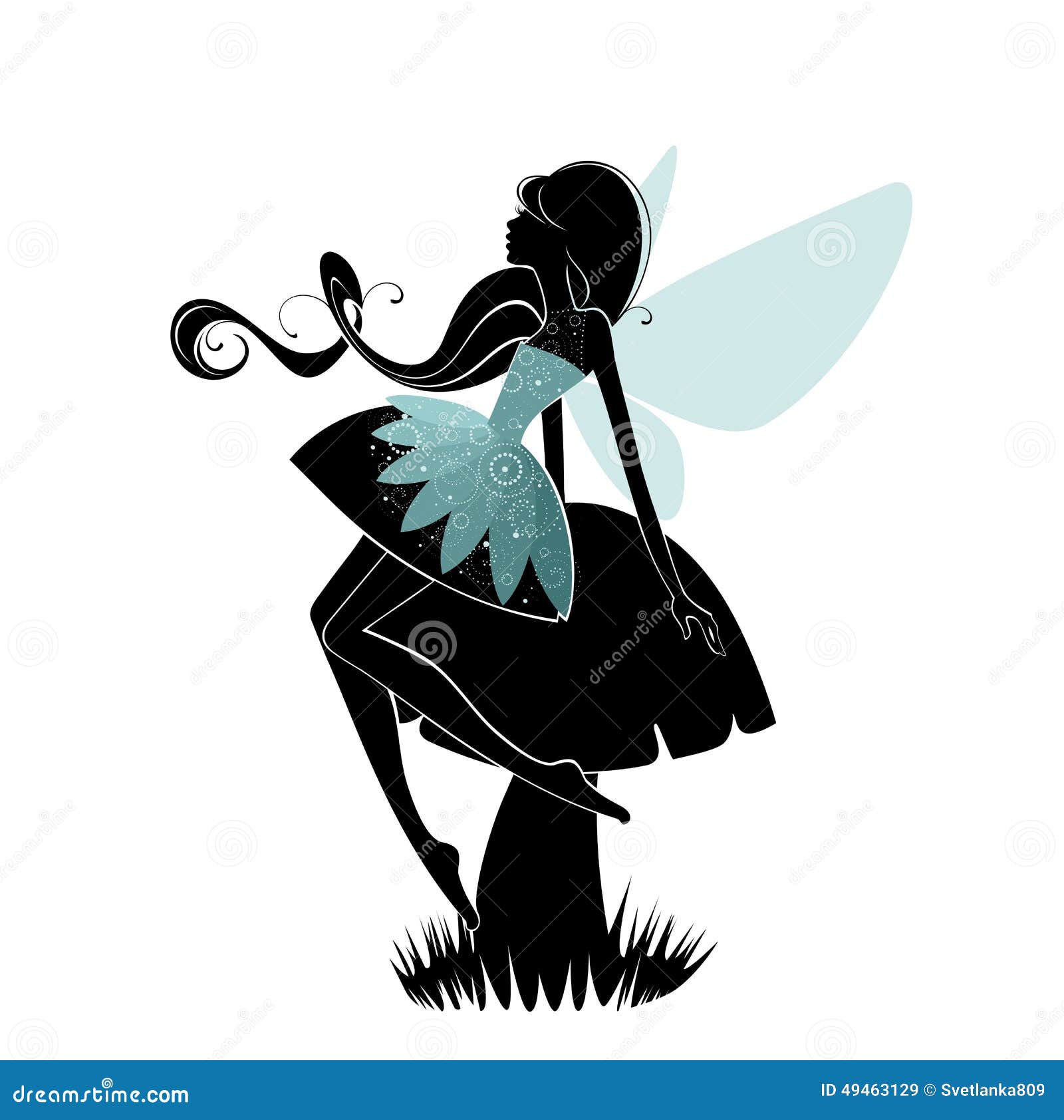 Retrato De Una Hada Hermosa Ilustración del Vector - Ilustración de ...