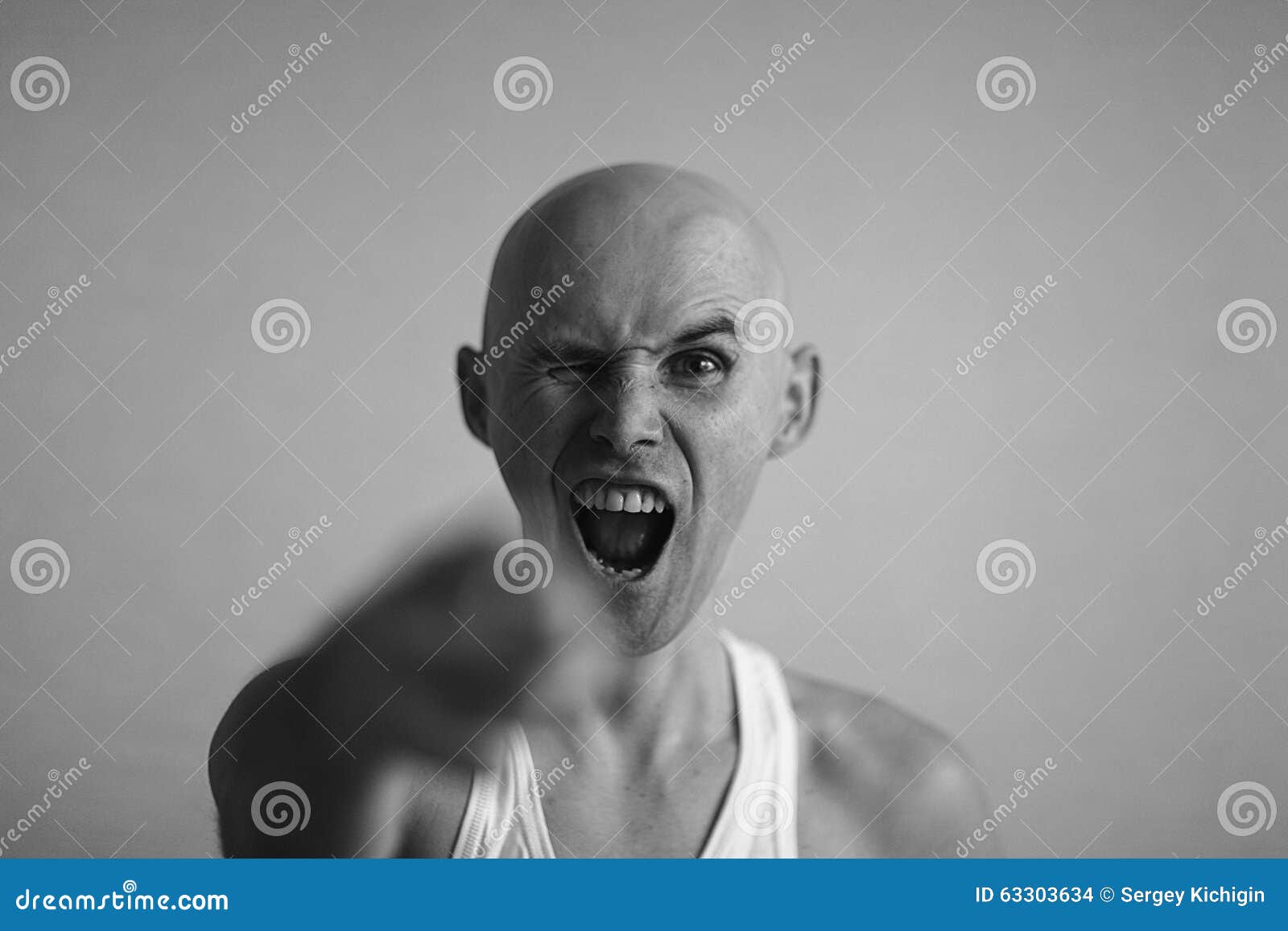 Retrato De Una Persona Loca Foto de archivo - Imagen de concepto ...