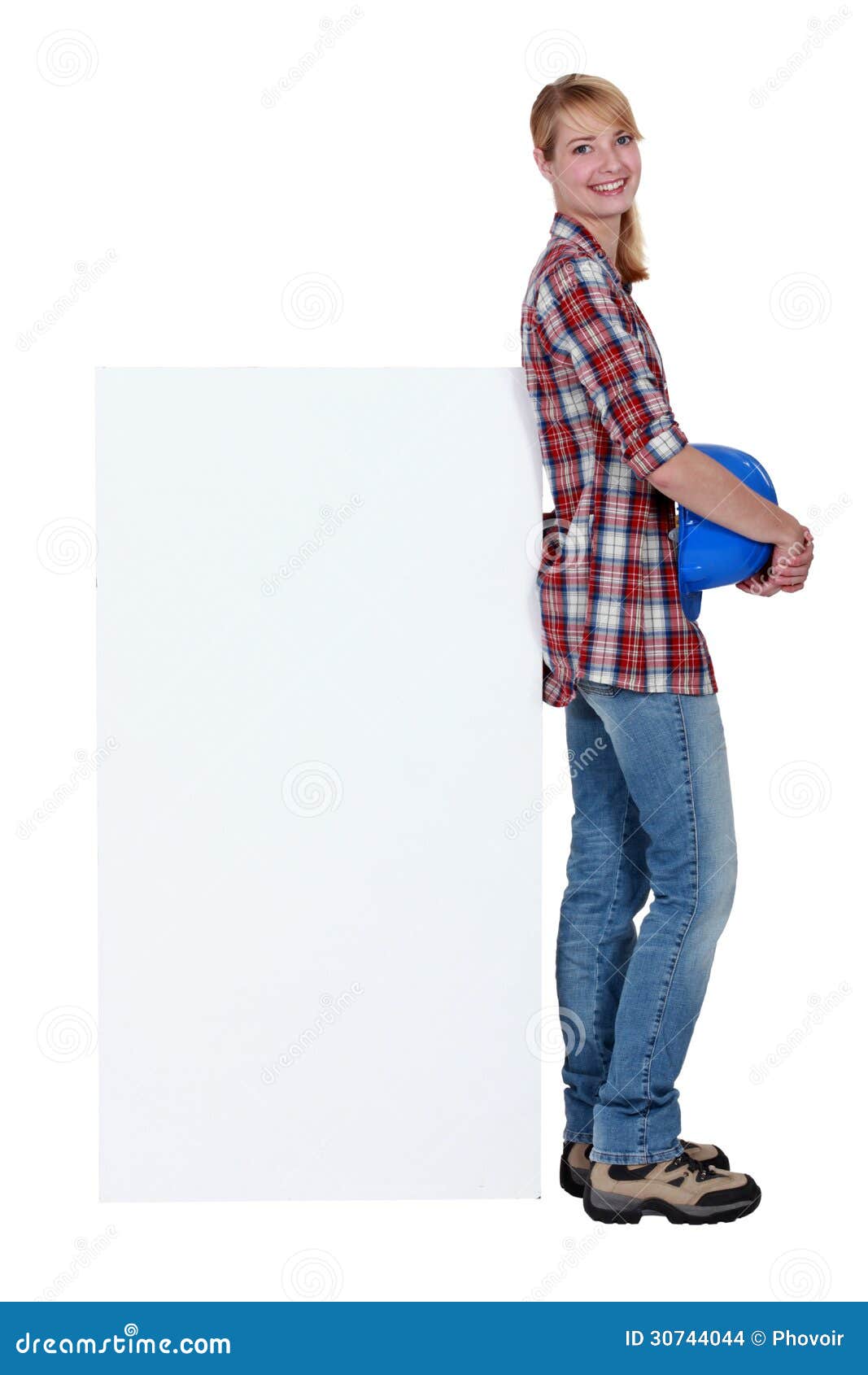 Retrato de una tendera foto de archivo. Imagen de soporte - 30744044