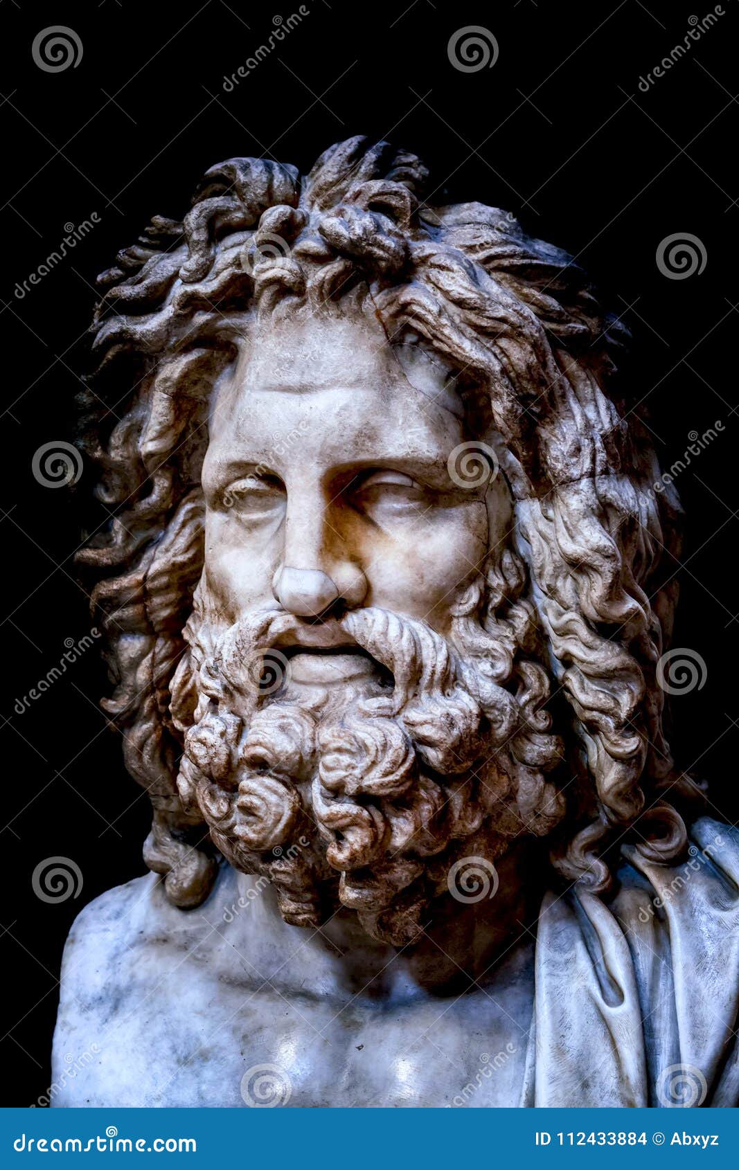 Retrato de Zeus imagen de archivo editorial. Imagen de cultura - 112433884