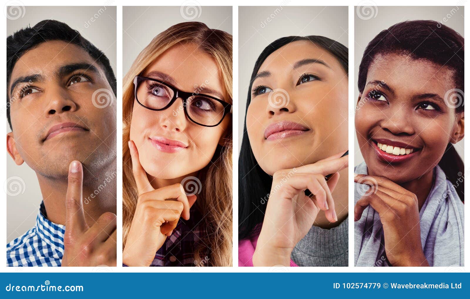 Retrato Del Collage De La Gente Imagen de archivo - Imagen de medio ...