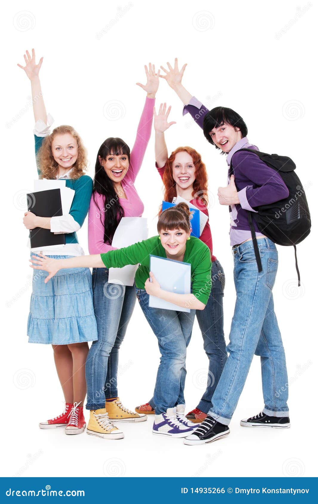 Retrato Del Estudiante Feliz Foto de archivo - Imagen de alegre ...
