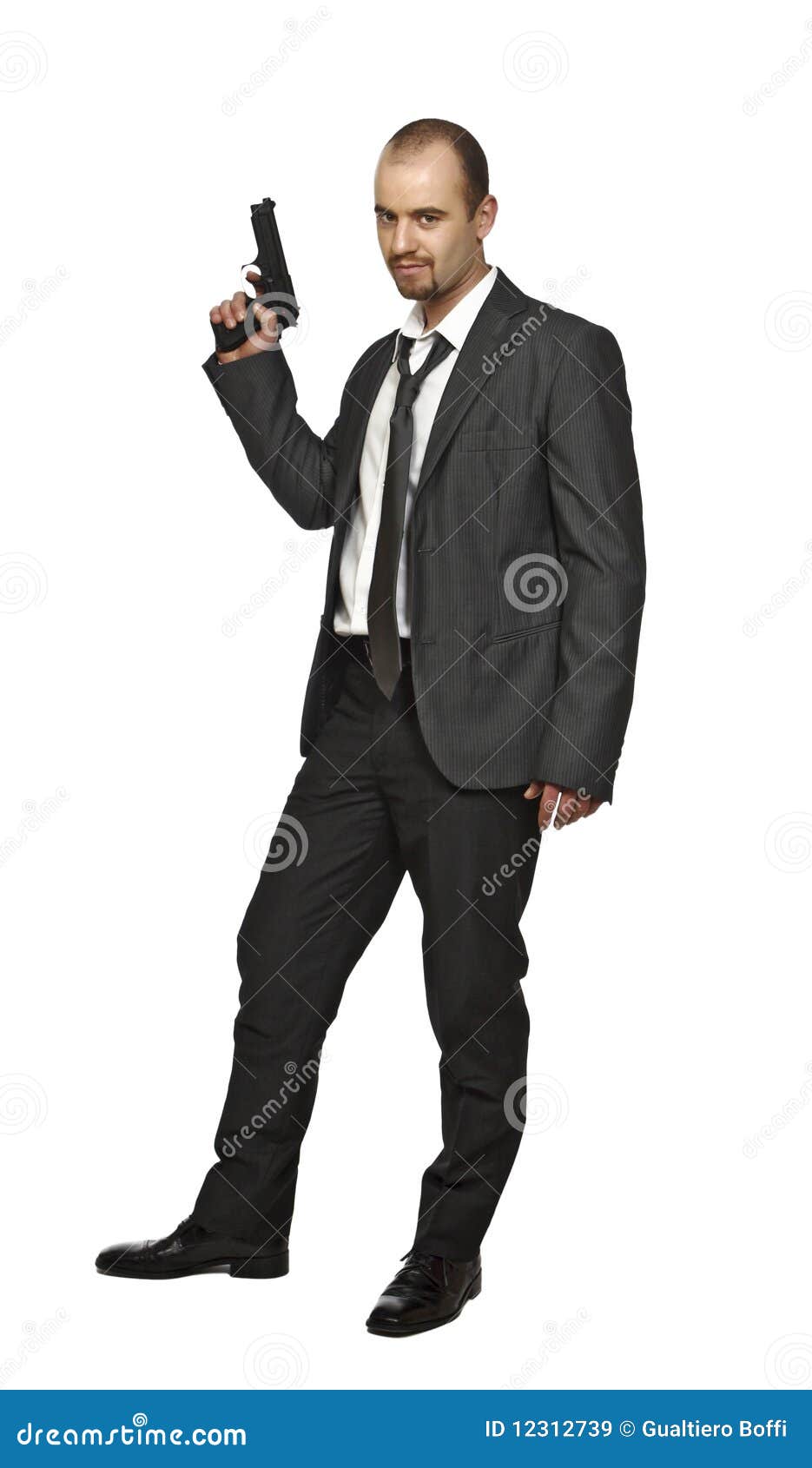 Retrato del gángster imagen de archivo. Imagen de hombres - 12312739