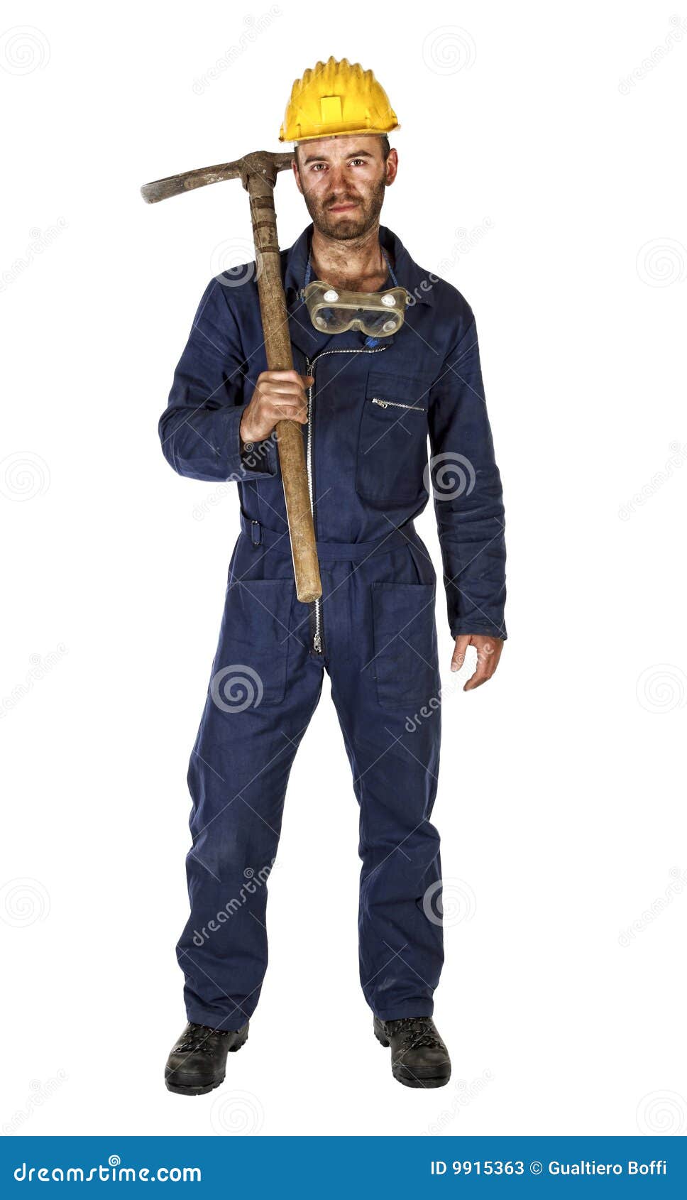 Retrato del minero imagen de archivo. Imagen de uniforme - 9915363