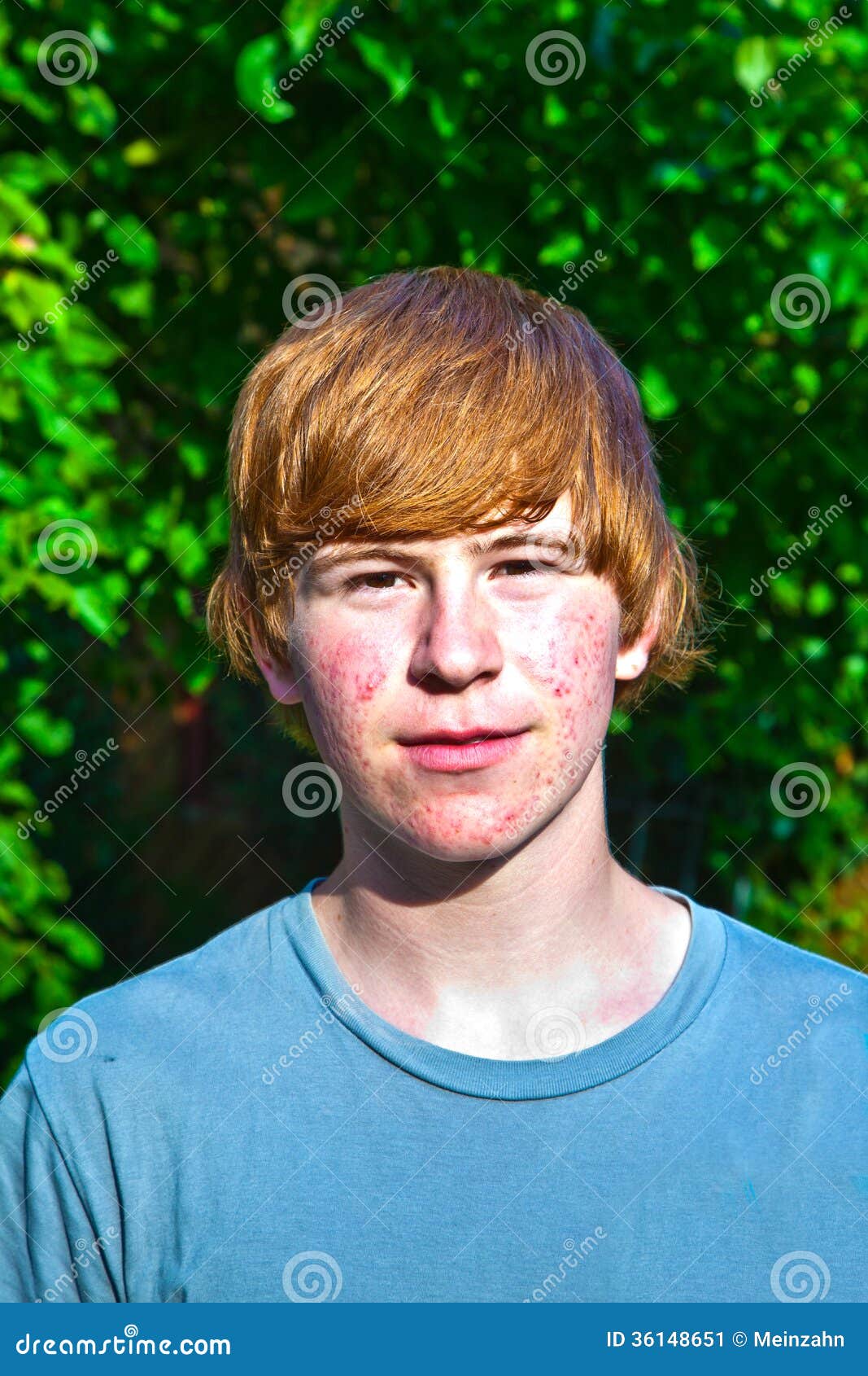 Retrato Del Muchacho Lindo En Pubertad Imagen de archivo - Imagen de ...