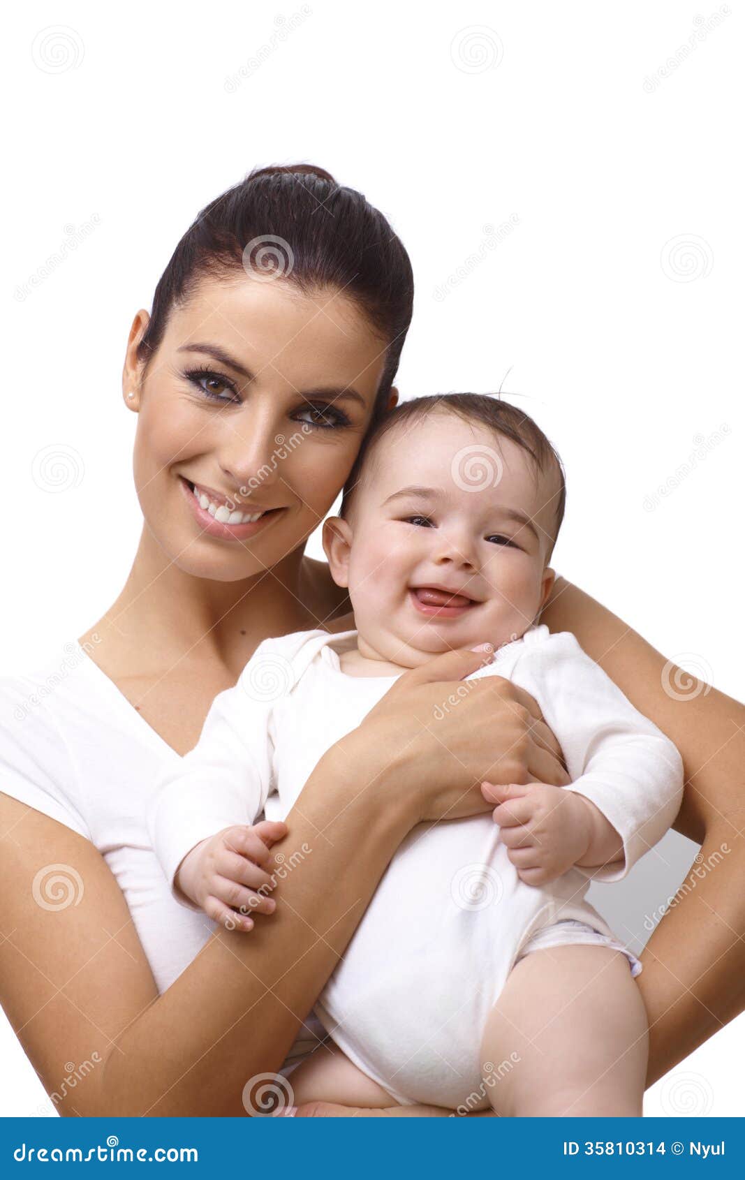 Retrato Do Close Up Da Mãe E Do Filho Felizes Foto de Stock - Imagem de ...