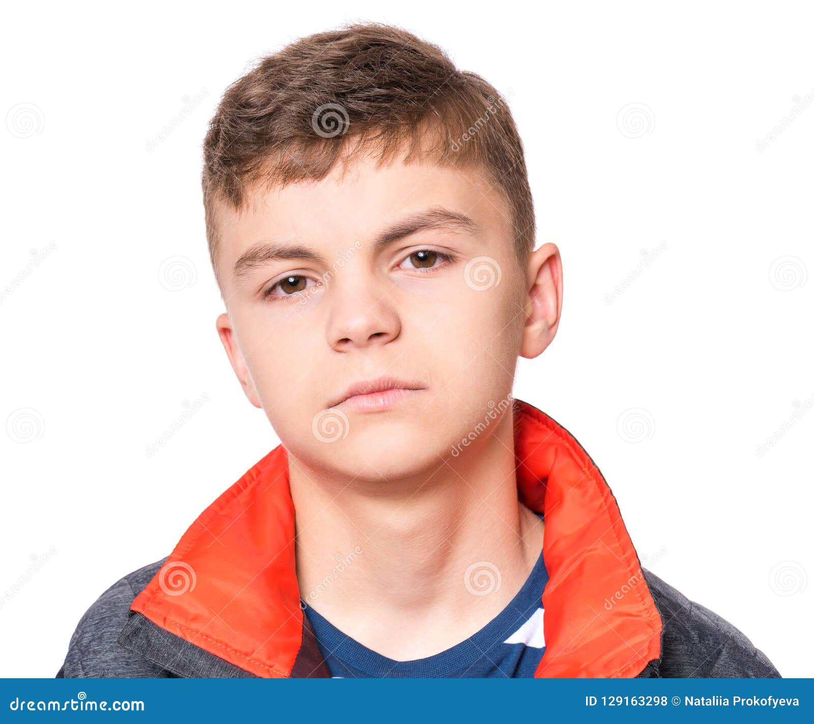 Retrato Do Menino Adolescente Foto de Stock - Imagem de rebeldia ...