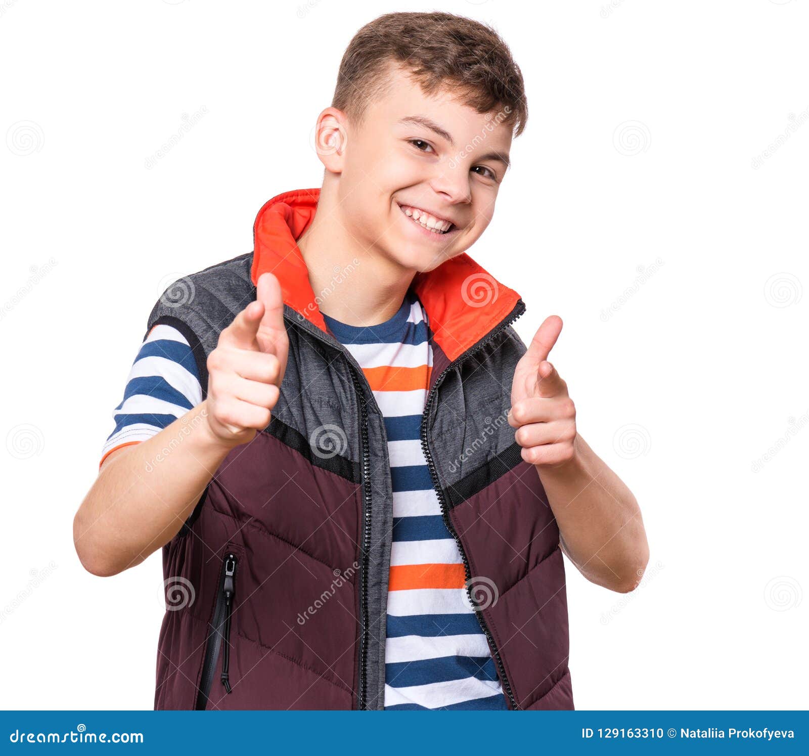 Retrato Do Menino Adolescente Foto de Stock - Imagem de retrato, feliz ...