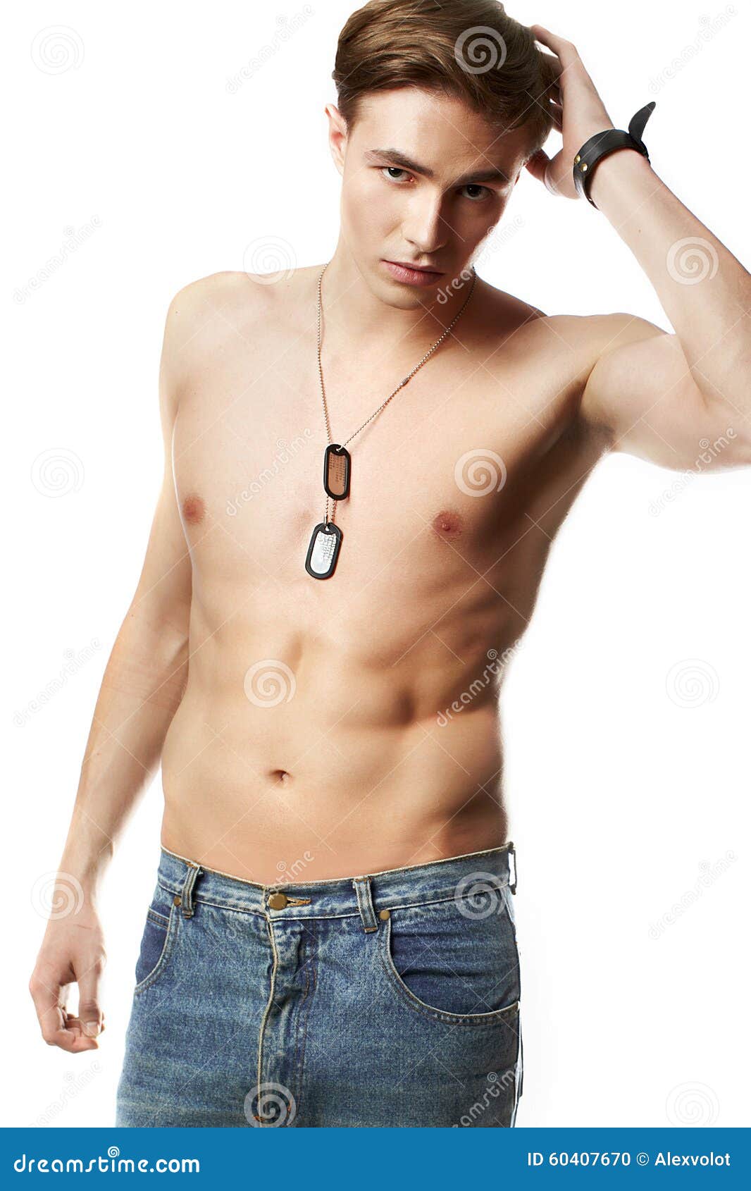 Retrato Do Modelo Do Homem Da Forma Foto de Stock - Imagem de beleza ...