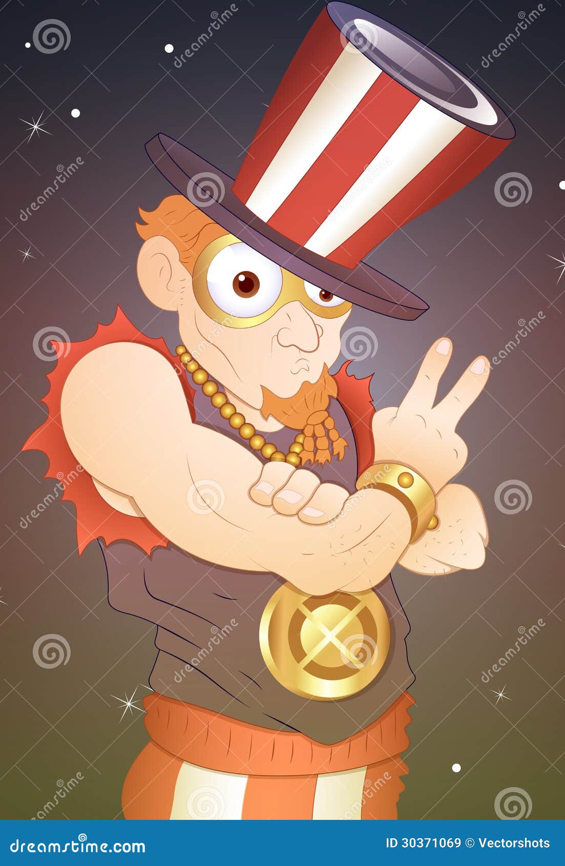 Retrato do tio Sam moderno ilustração stock. Ilustração de tradicional ...