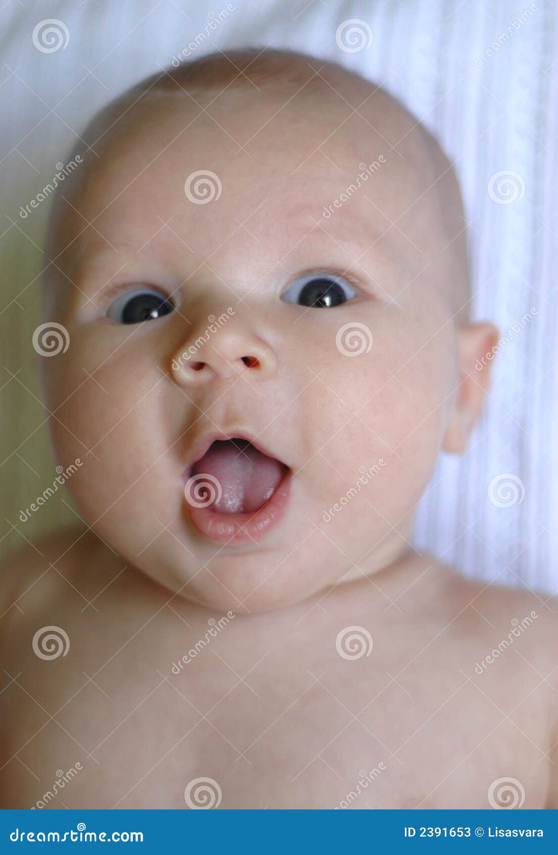 Retrato infantil del bebé imagen de archivo. Imagen de calvo - 2391653
