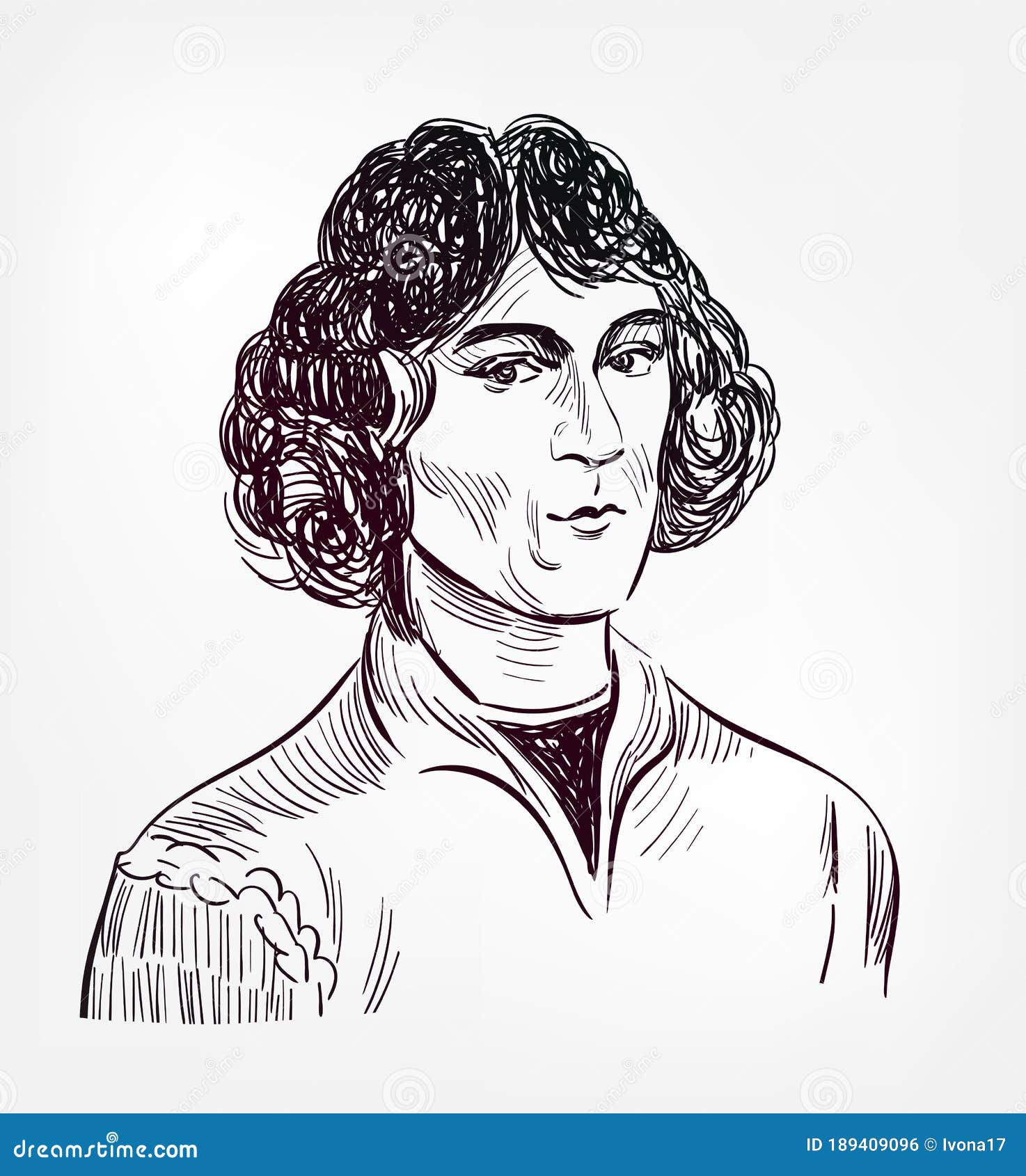 Retrato Isolado Do Vetor Nicolaus Copernicus Foto Editorial ...