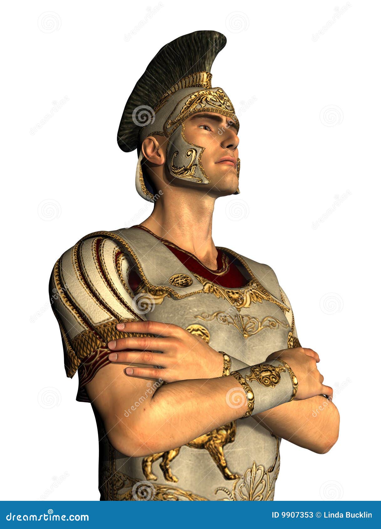 Retrato Romano Do Centurion Ilustração Stock - Ilustração de exército ...