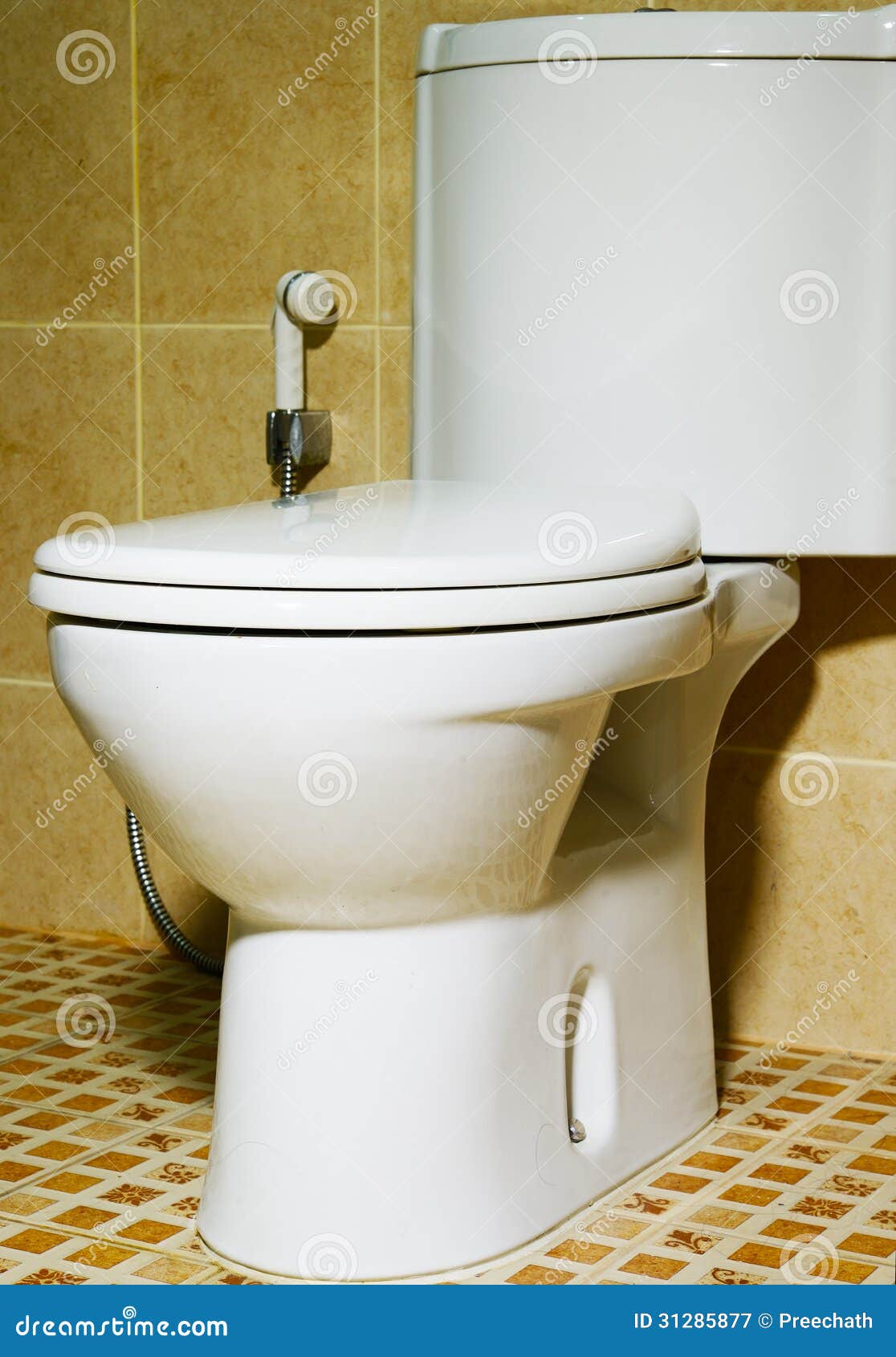 Retrete En El Cuarto De Baño Imagen de archivo - Imagen de casa ...