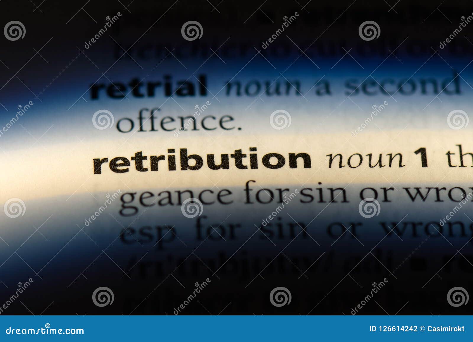 Word Retribution Made Of Wooden Letters Royalty-Free Stock Photography ...