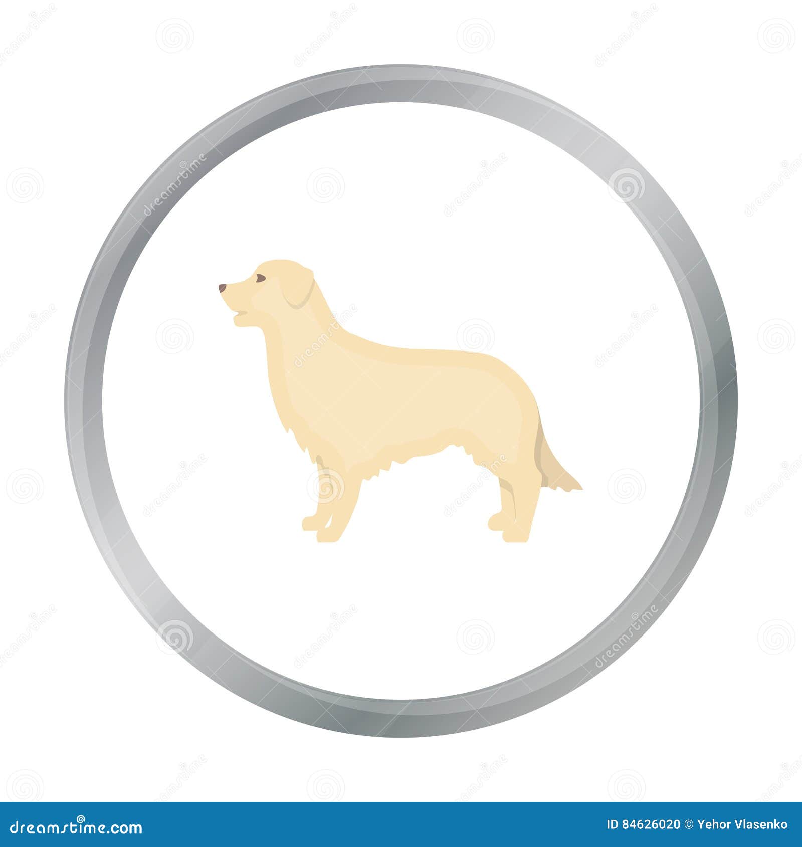 Retriever Vector Icon in Cartoon Style for Web Stock Vector ...