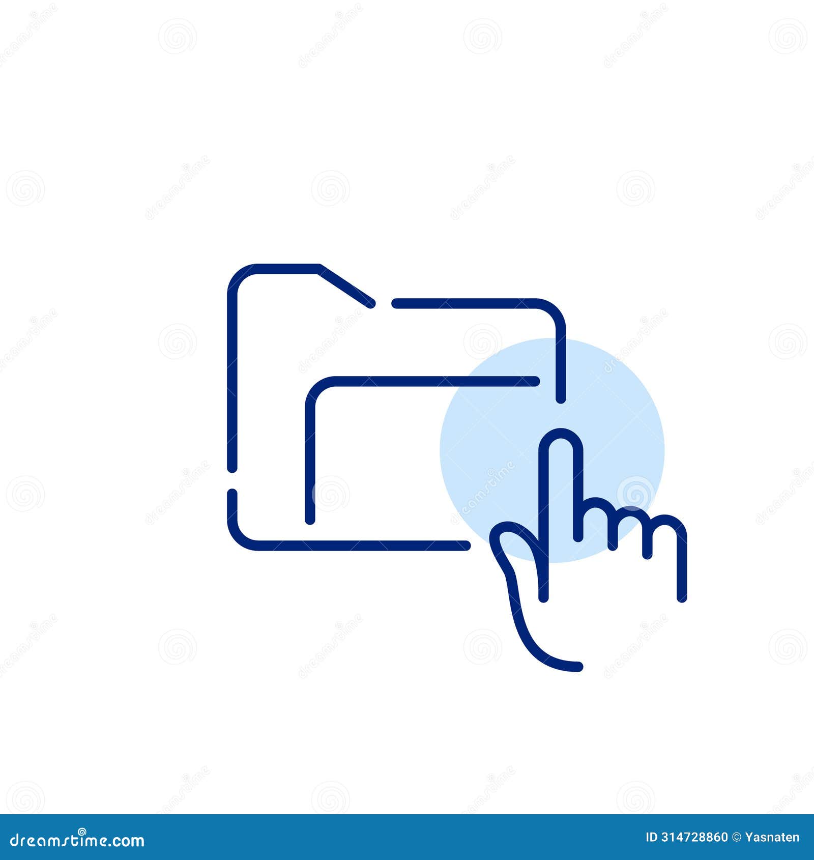 Retrieving or Accessing Document. File Management System. Finger ...