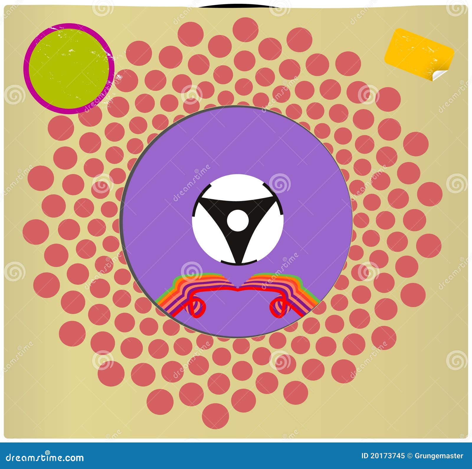 Retro 45 record stock vector. Illustration of 1970s, album - 20173745