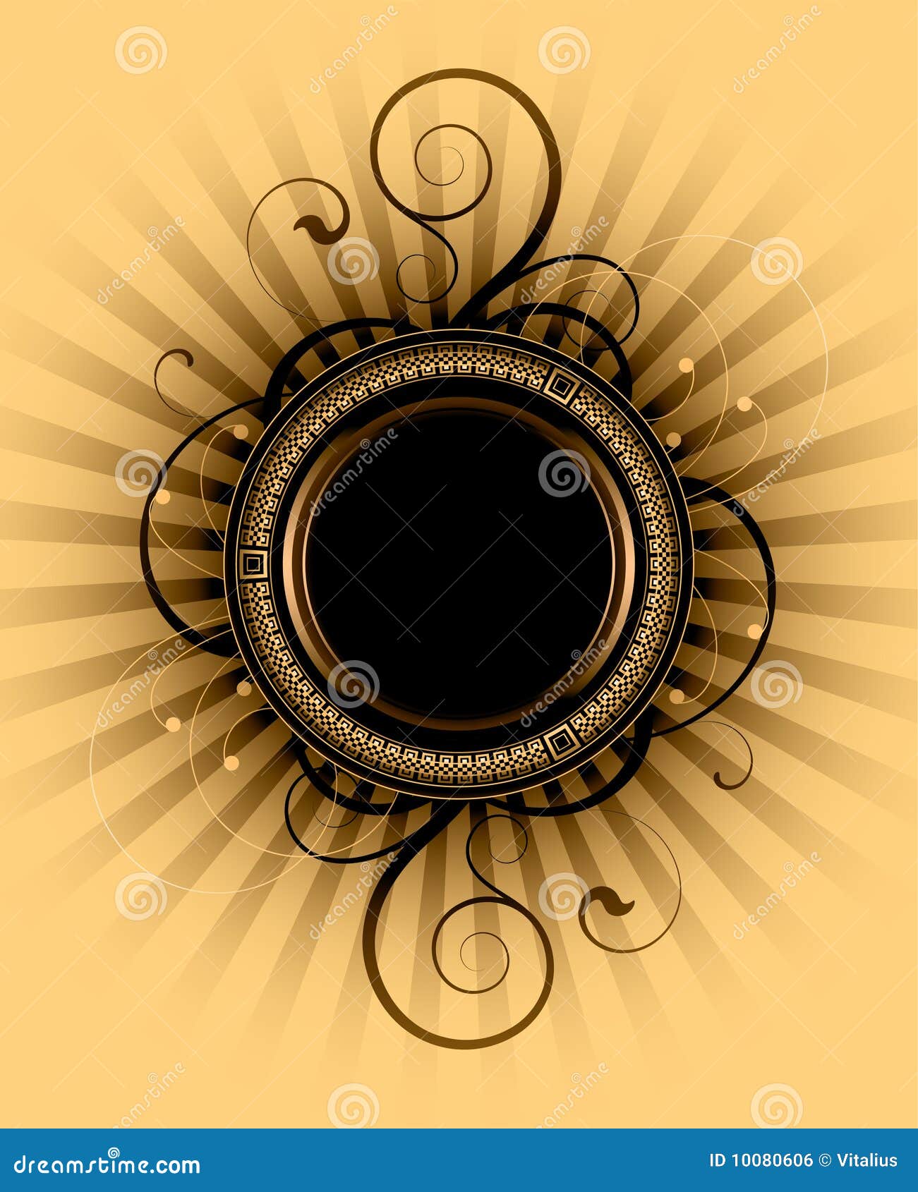 Retro abstract stock vector. Illustration of painting - 10080606