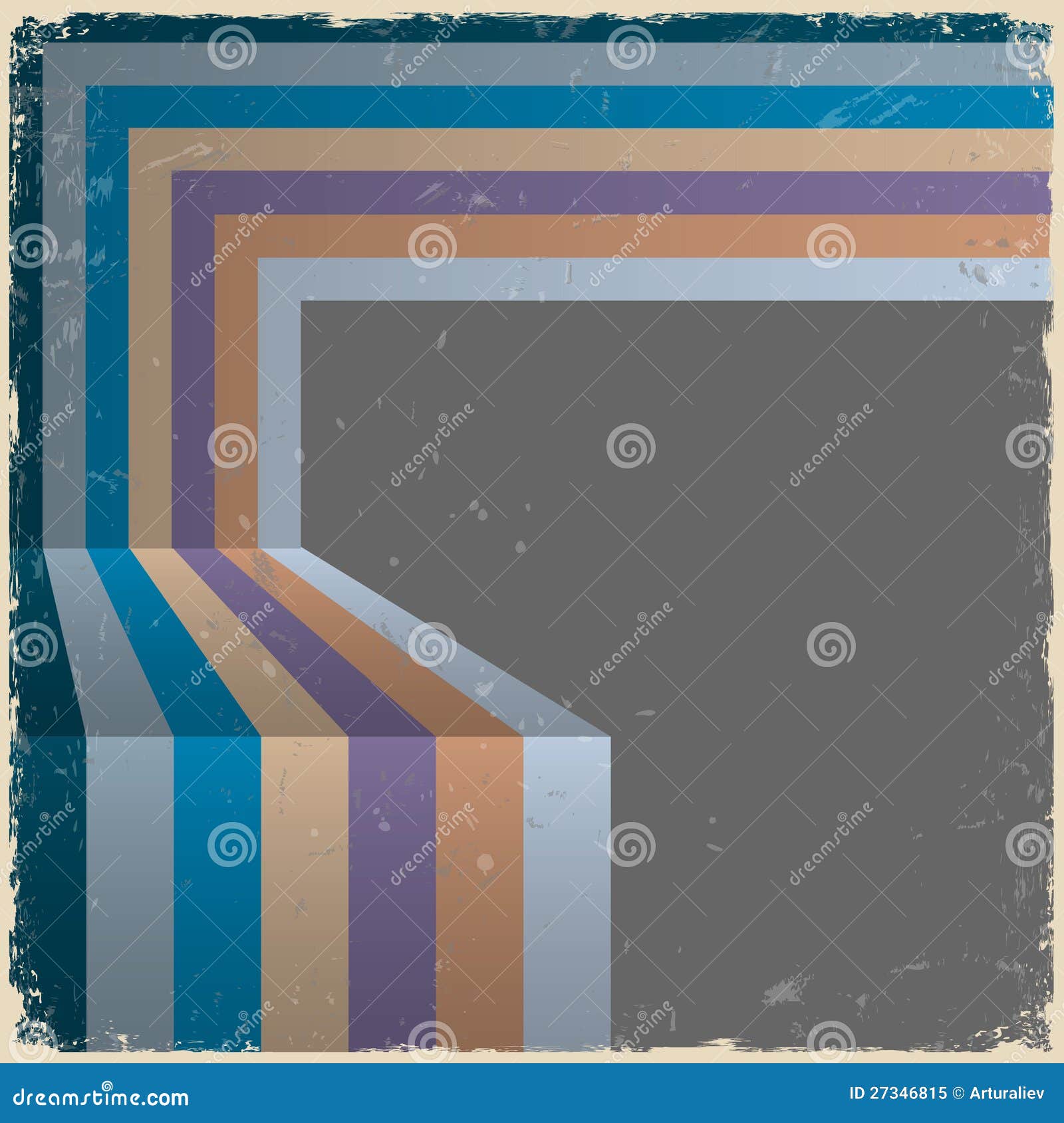 Retro abstract background stock vector. Illustration of frame - 27346815