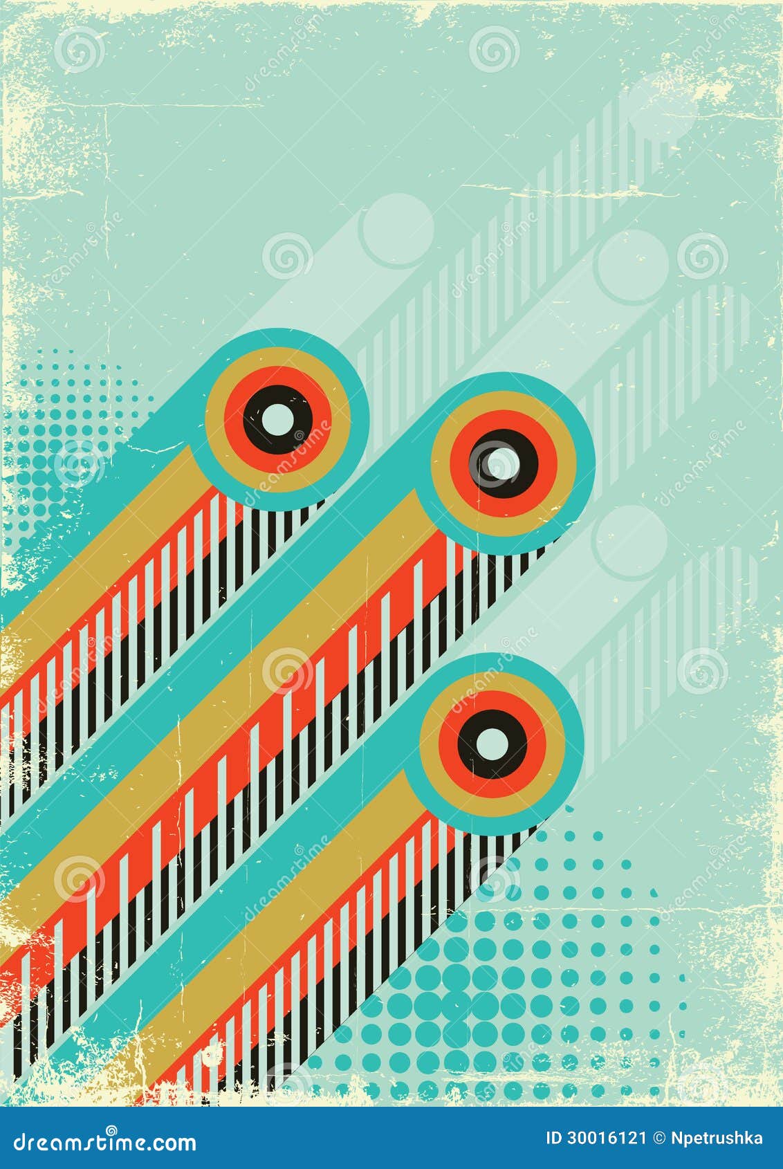 Retro Abstract Background for Design on Old Paper Stock Vector ...