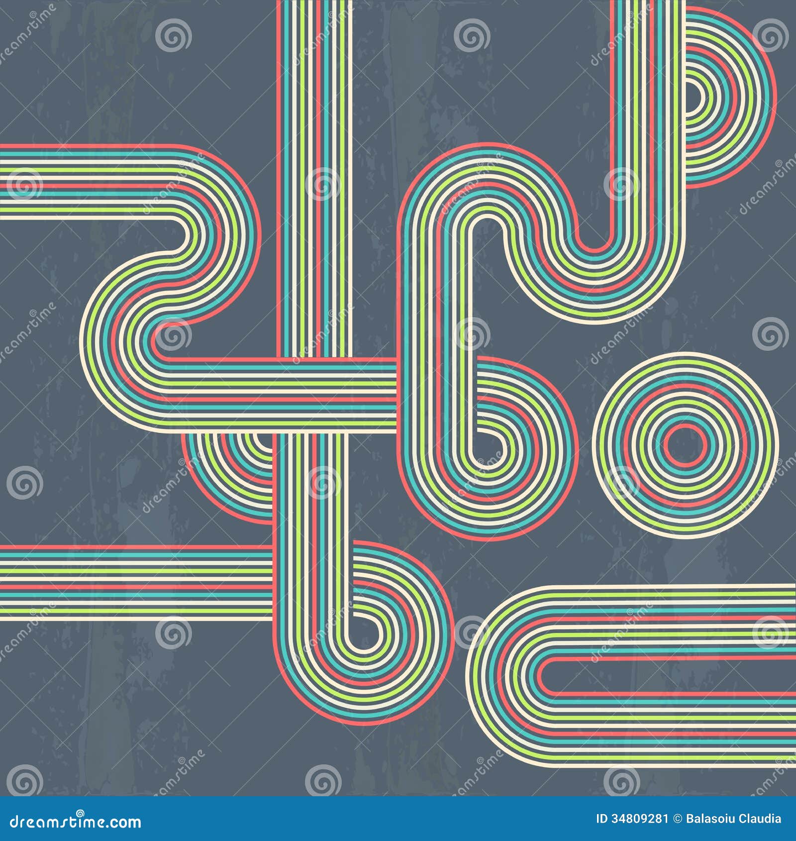 Retro abstract background stock illustration. Illustration of color ...