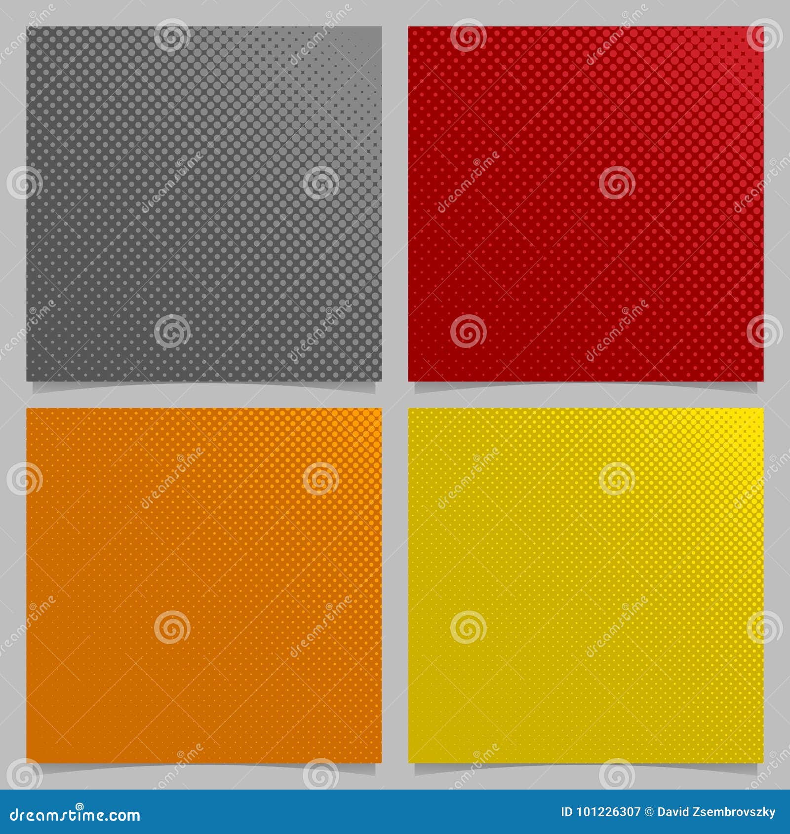 Retro Abstract Halftone Dot Pattern Background Set - Squared Brochure ... Retro Abstract Halftone Dot Pattern Background Set - Squared Brochure ...