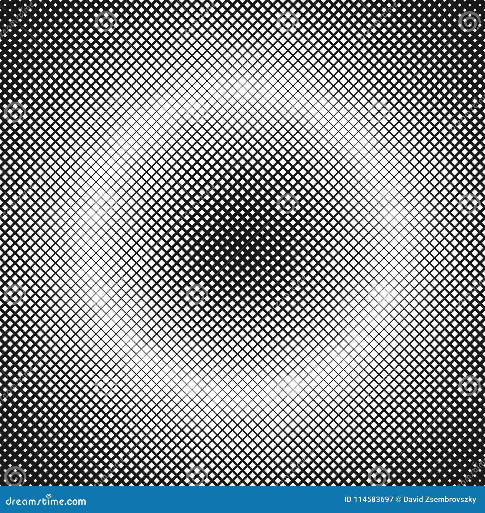 Retro Abstract Halftone Square Pattern Background with Diagonal Squares Stock Vector ...