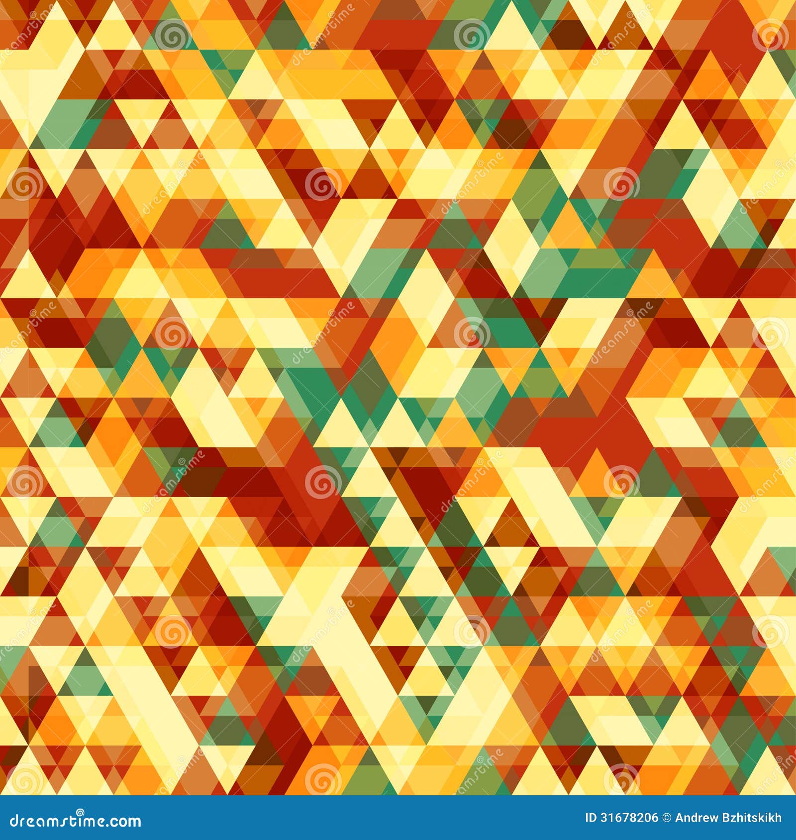 Retro Abstract Pattern with Triangles Stock Vector - Illustration of ...