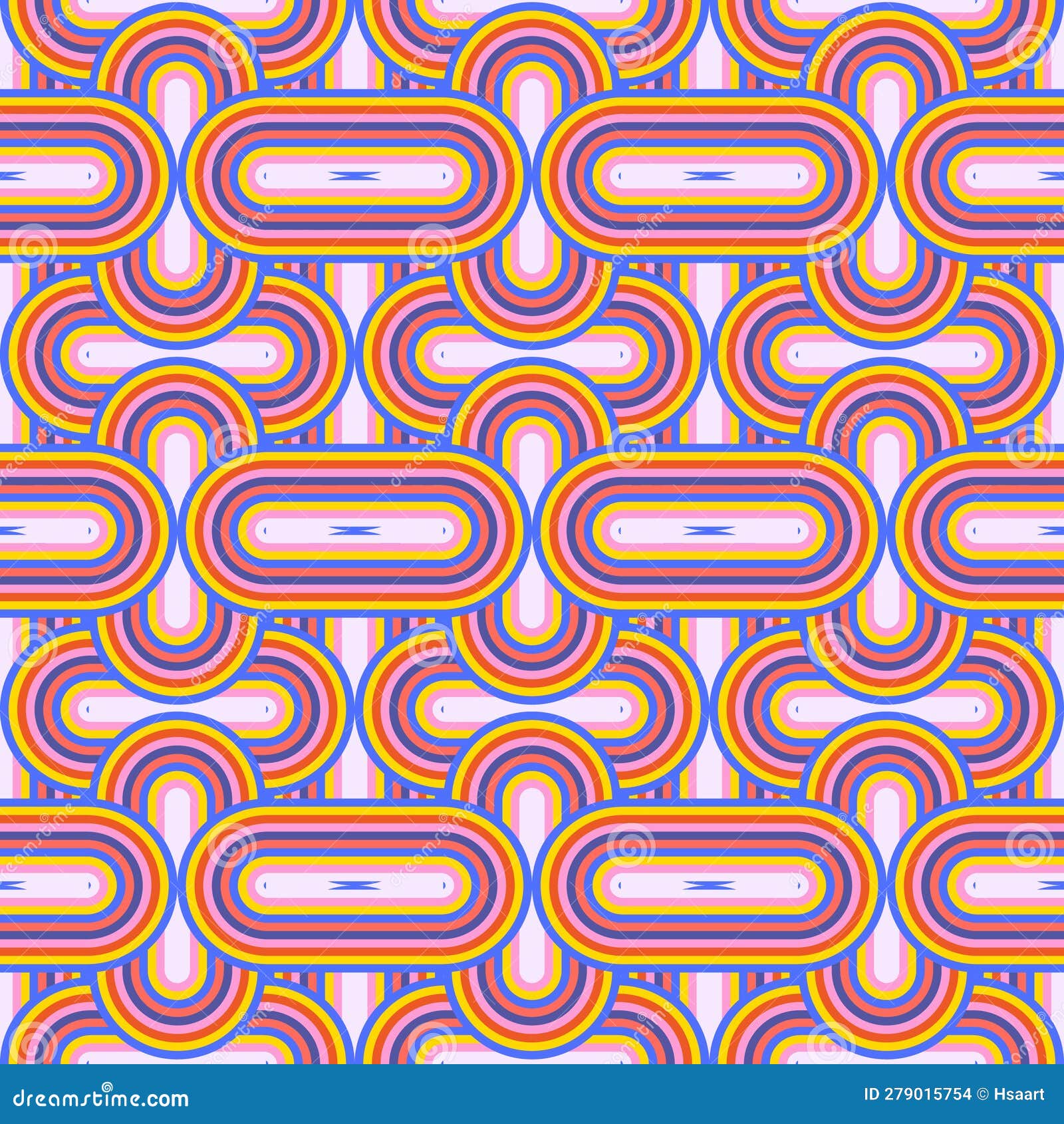 Retro Abstract Rainbow Infinity Repeat Background Pattern Stock Vector ...
