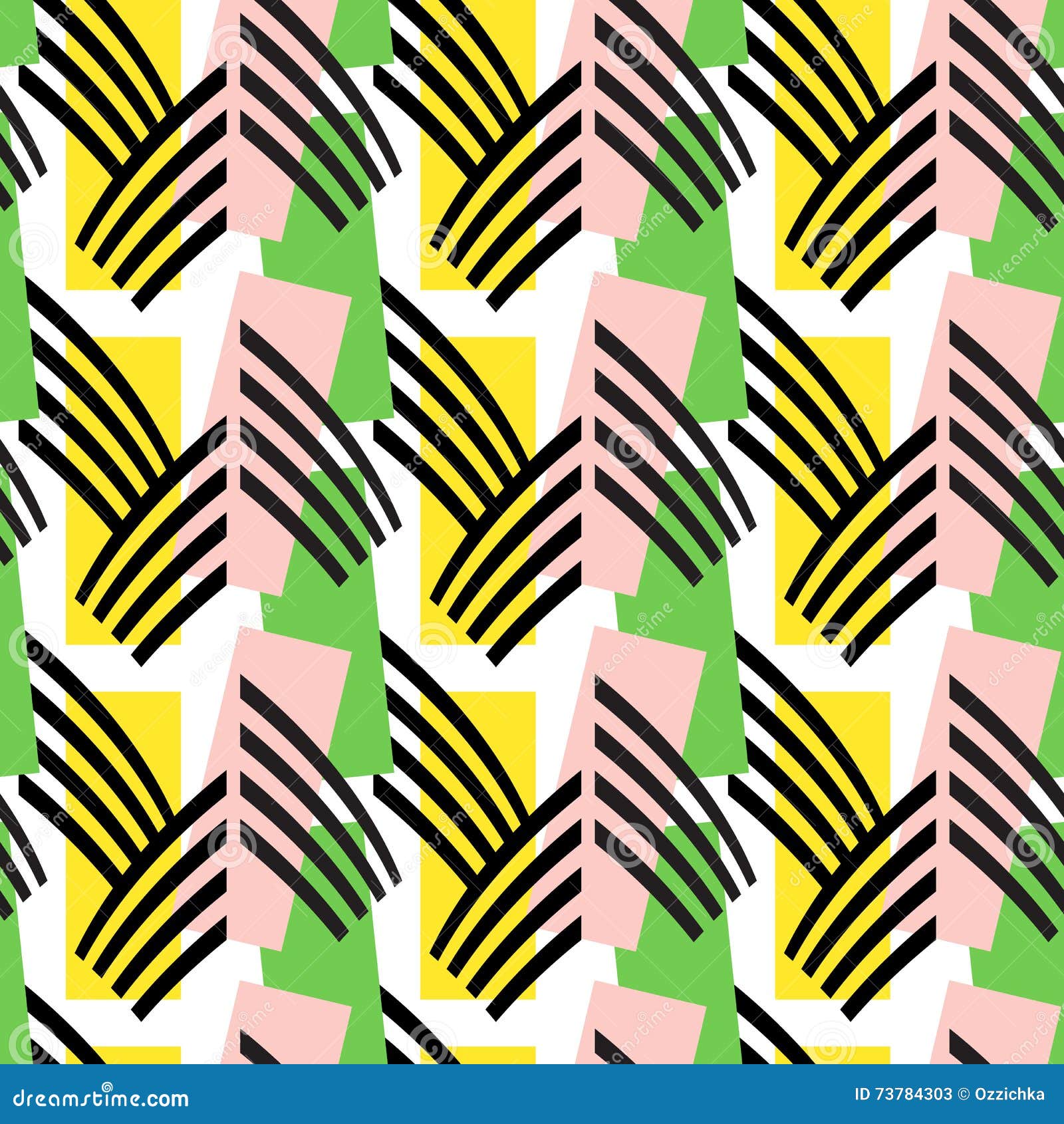 Retro Abstract Seamless Pattern Stock Vector - Illustration of modern ...