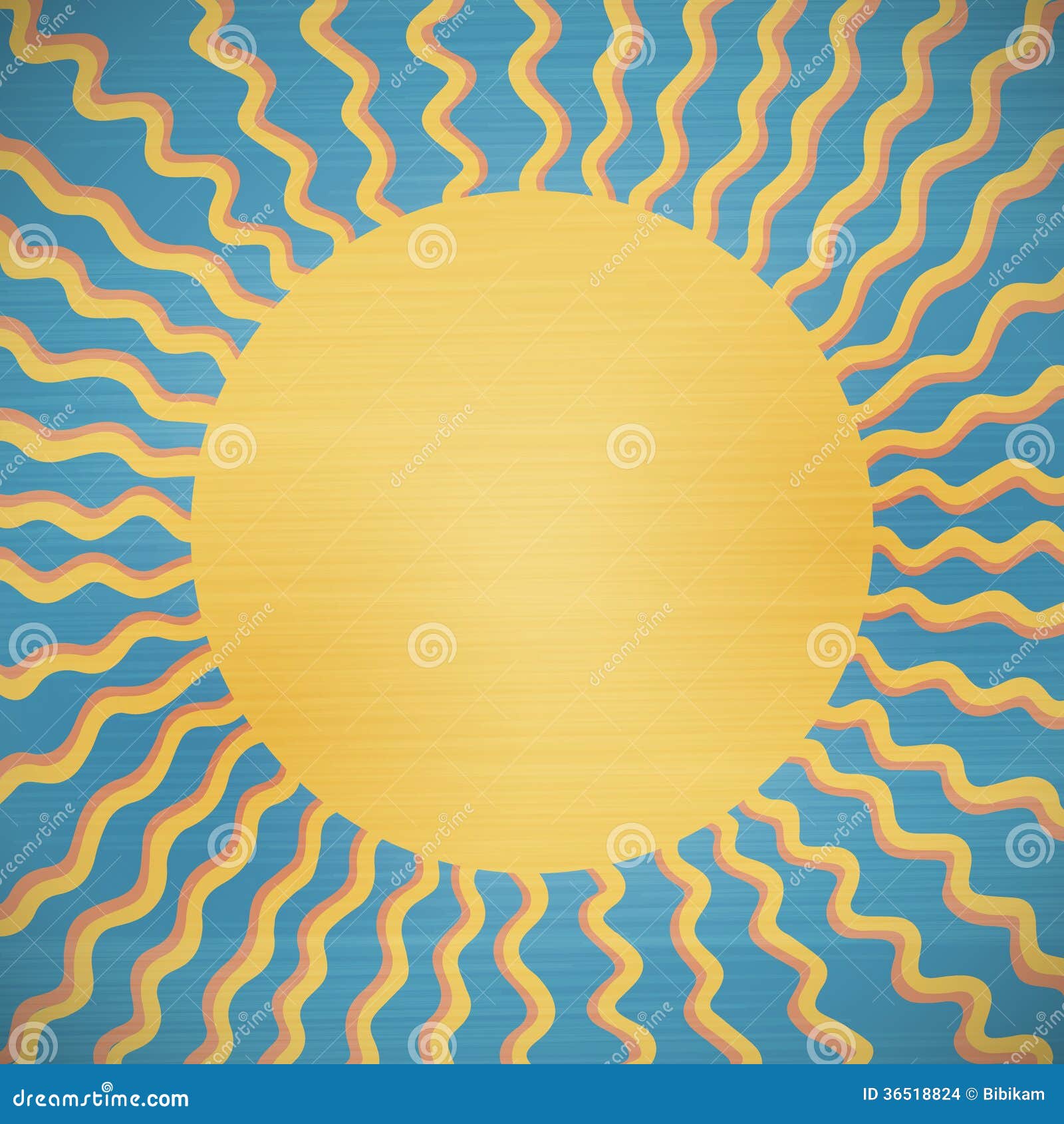 Retro Abstract Sun Background Stock Vector - Illustration of line ...