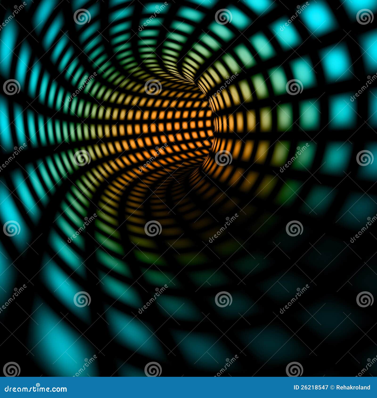 Retro Abstract Tunnel Background Stock Illustration - Illustration of ...