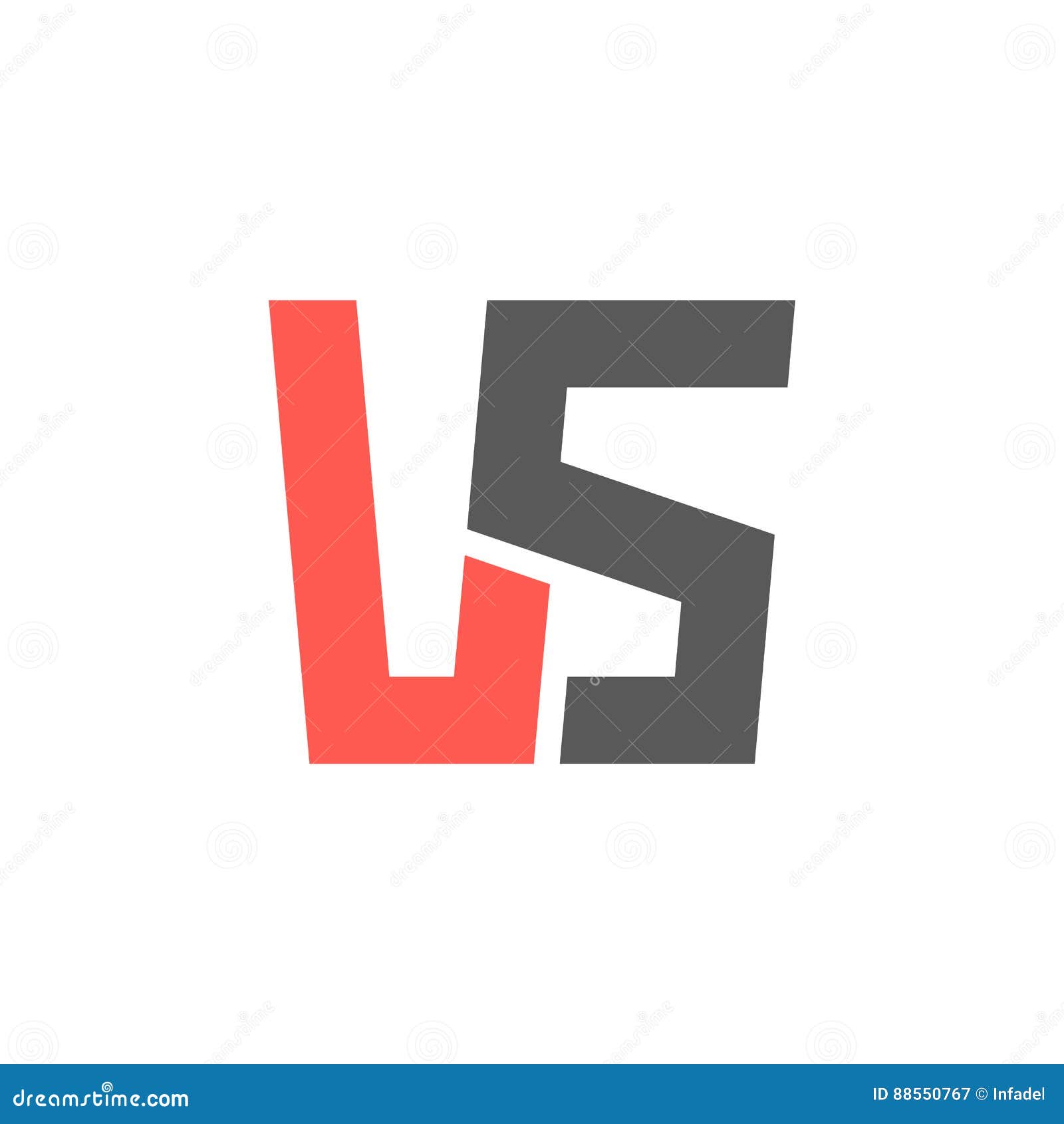 Retro abstract versus sign stock vector. Illustration of design - 88550767