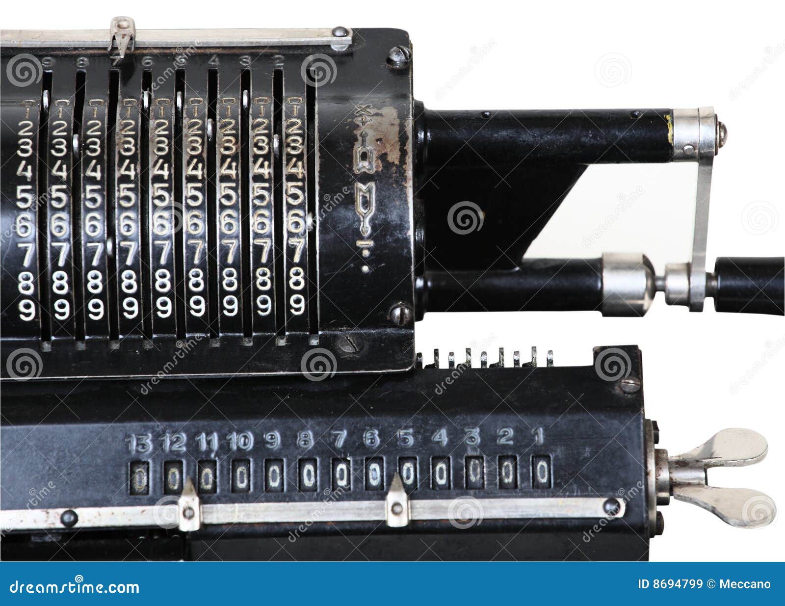 Mechanical Adding Machine Stock Image | CartoonDealer.com #42180313
